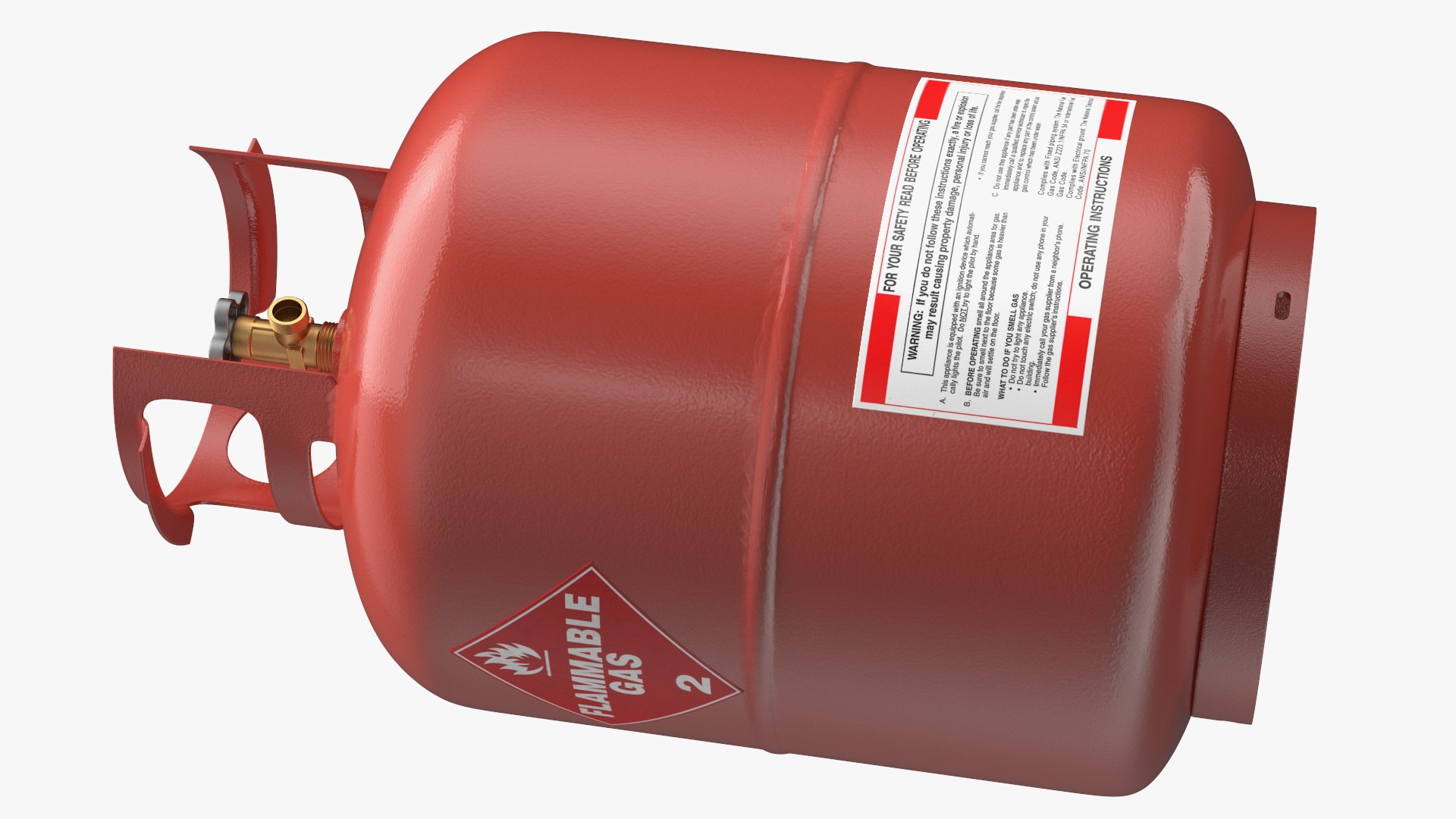 Propane Gas Bottle Model - TurboSquid 2265101