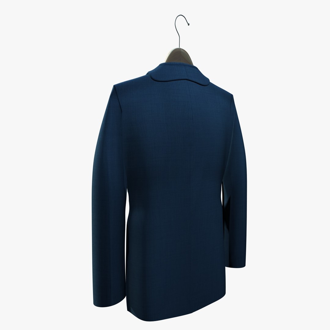 Blue Jacket Coat Hanger 3ds