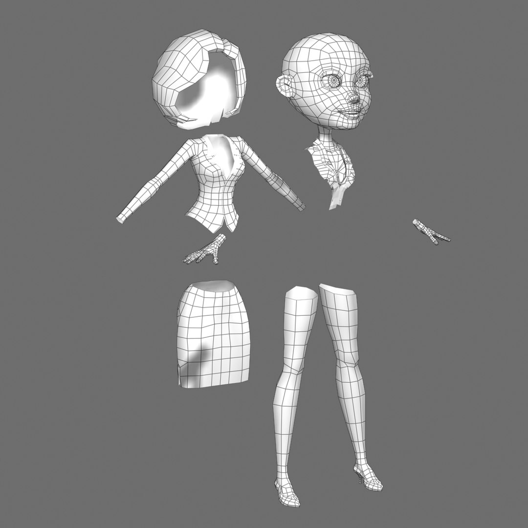 3d model rigged animate