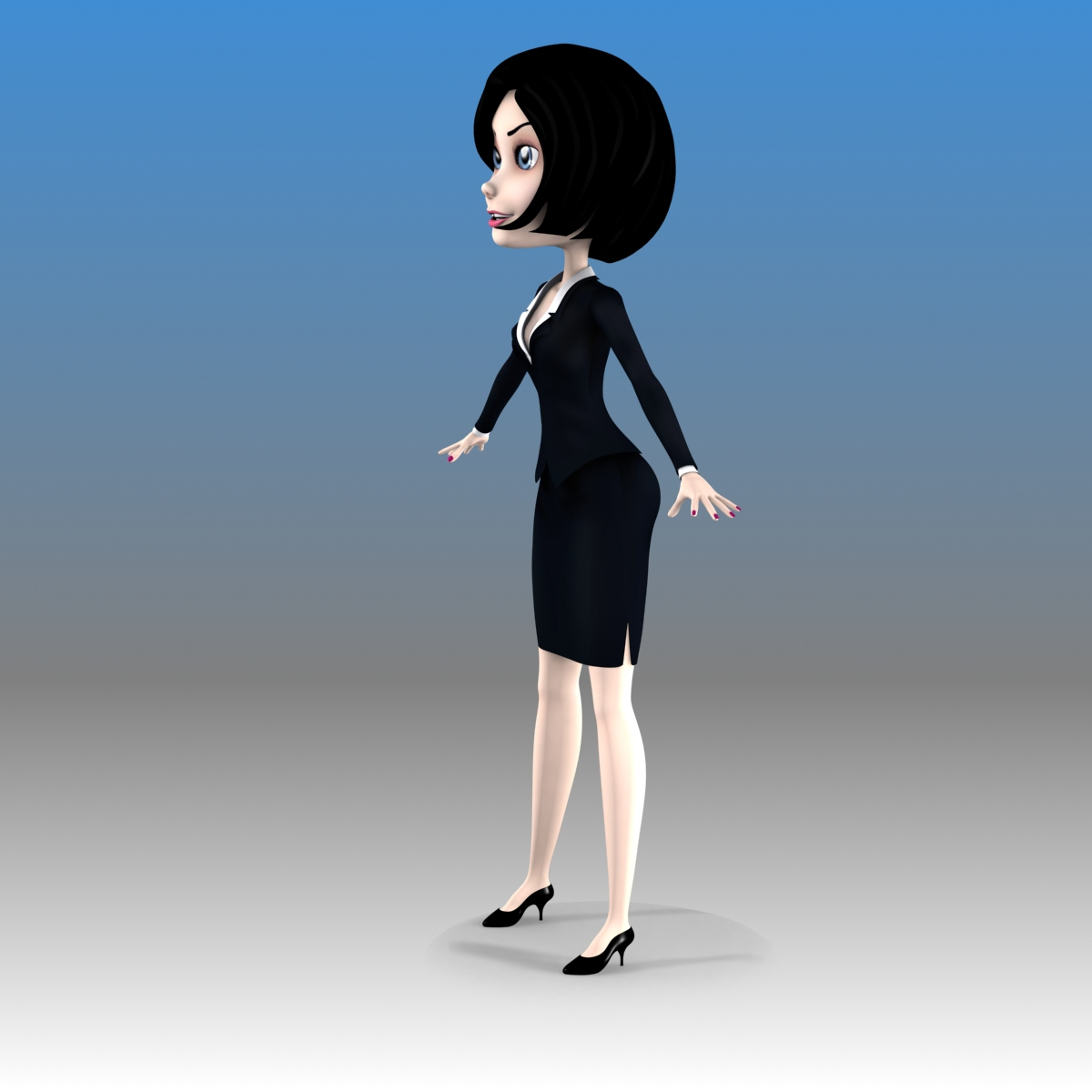 3d model rigged animate