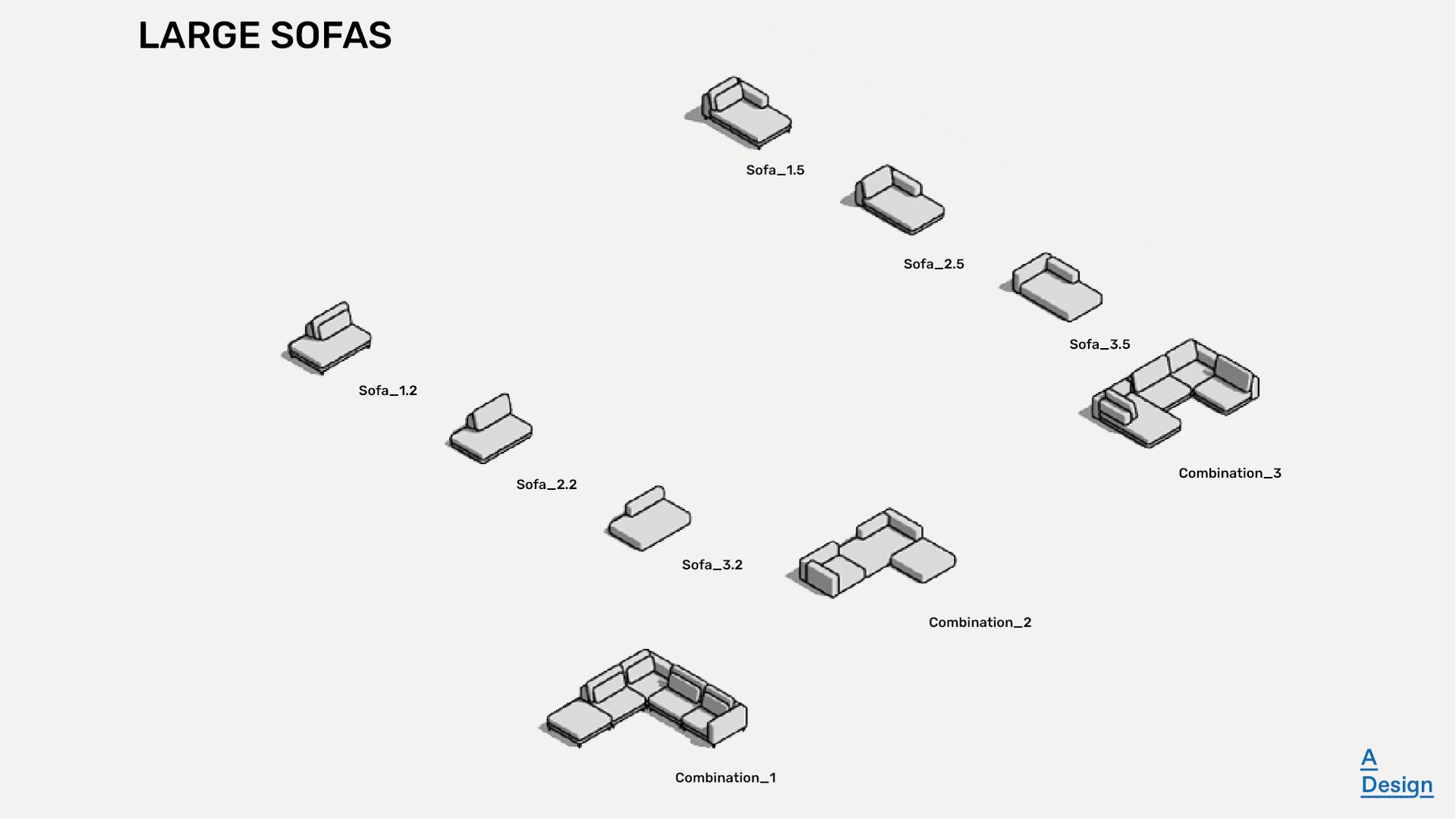 3D Sofas - Pack Of Revit Families - TurboSquid 2151435