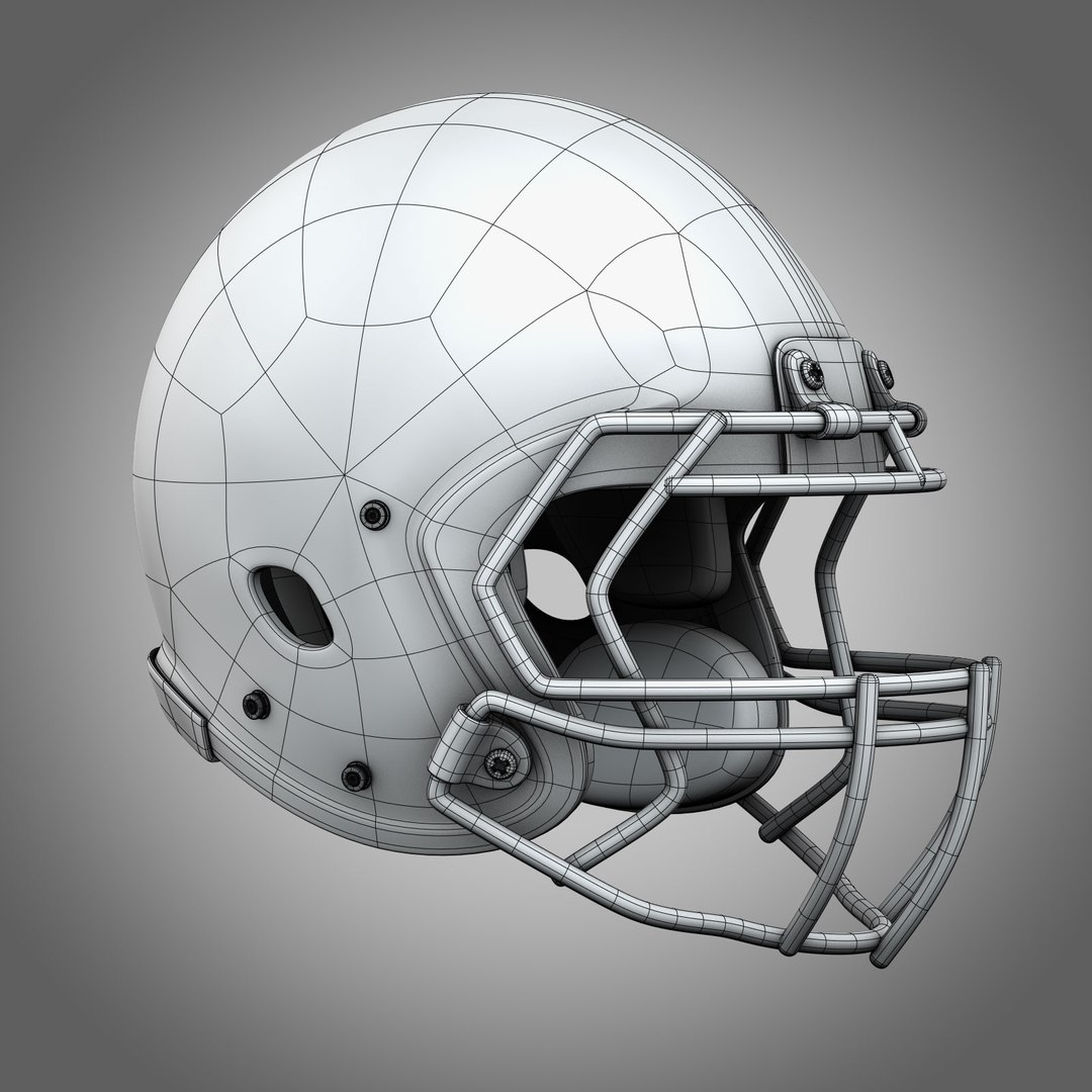 Realistic Football Helmet 3d C4d