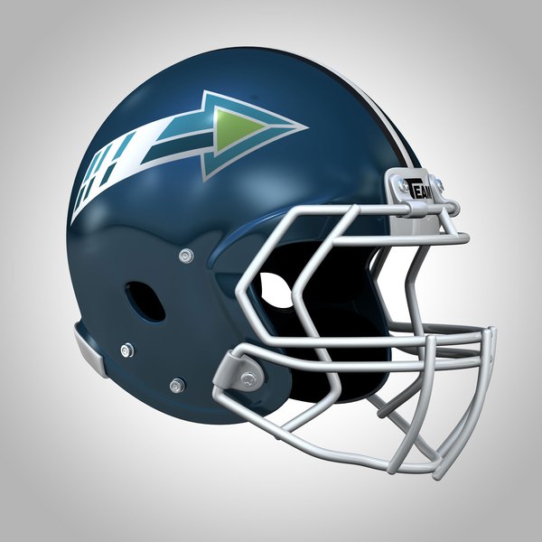 realistic football helmet 3d c4d