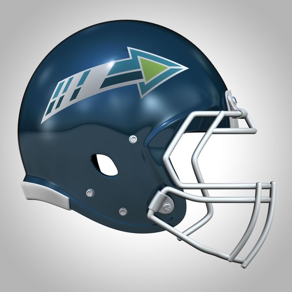 realistic football helmet 3d c4d