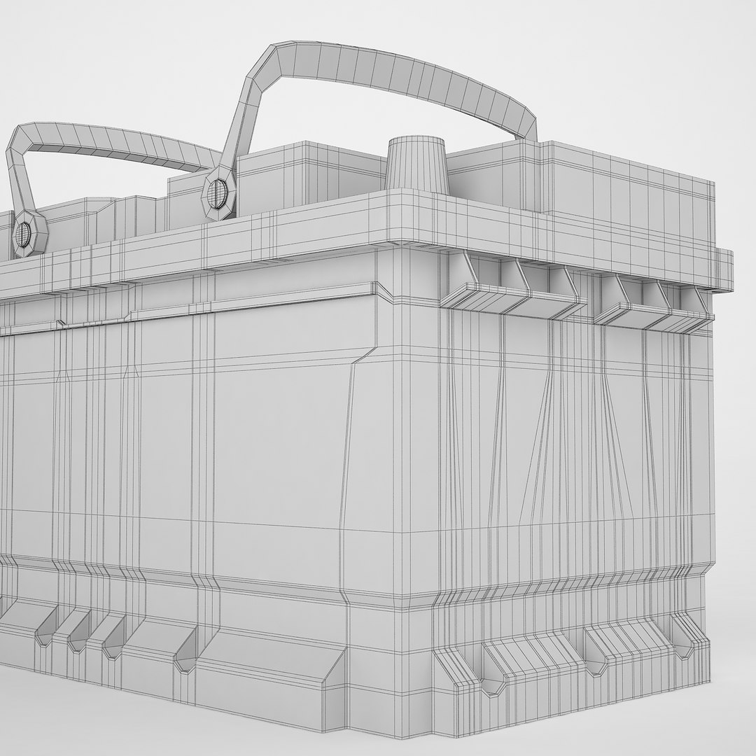 Car Battery 3D Model - TurboSquid 1268468