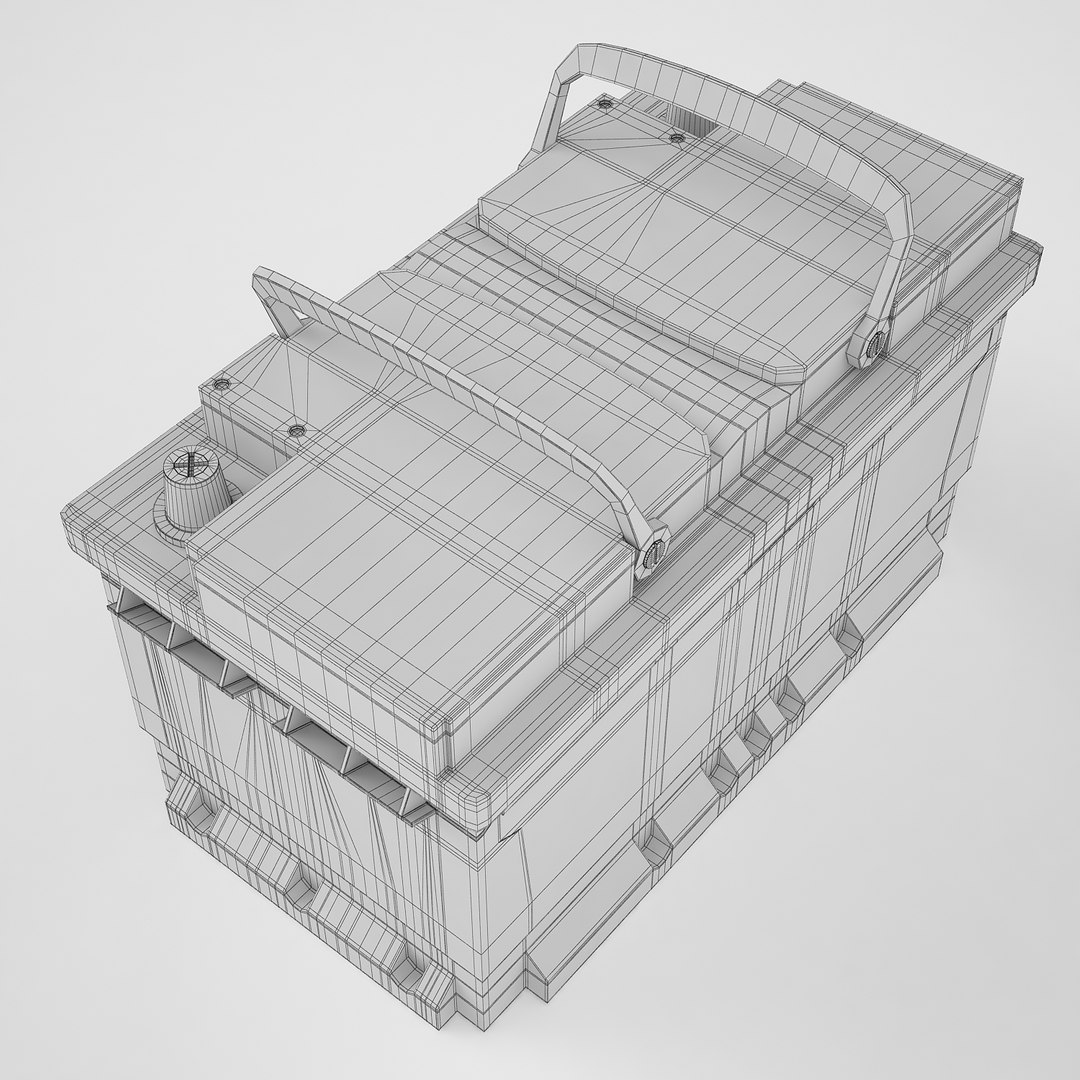 Car Battery 3D Model - TurboSquid 1268468