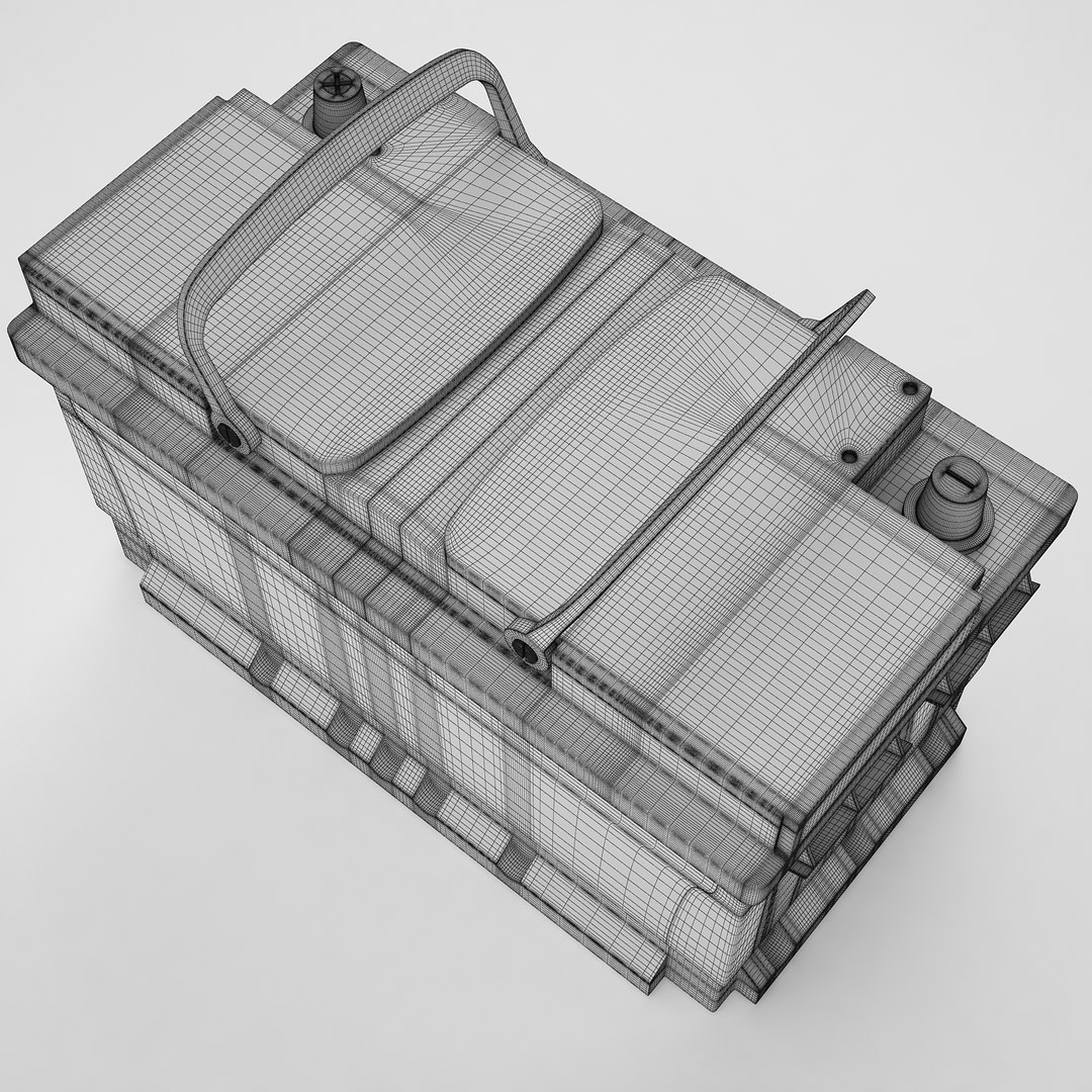Car Battery 3D Model - TurboSquid 1268468