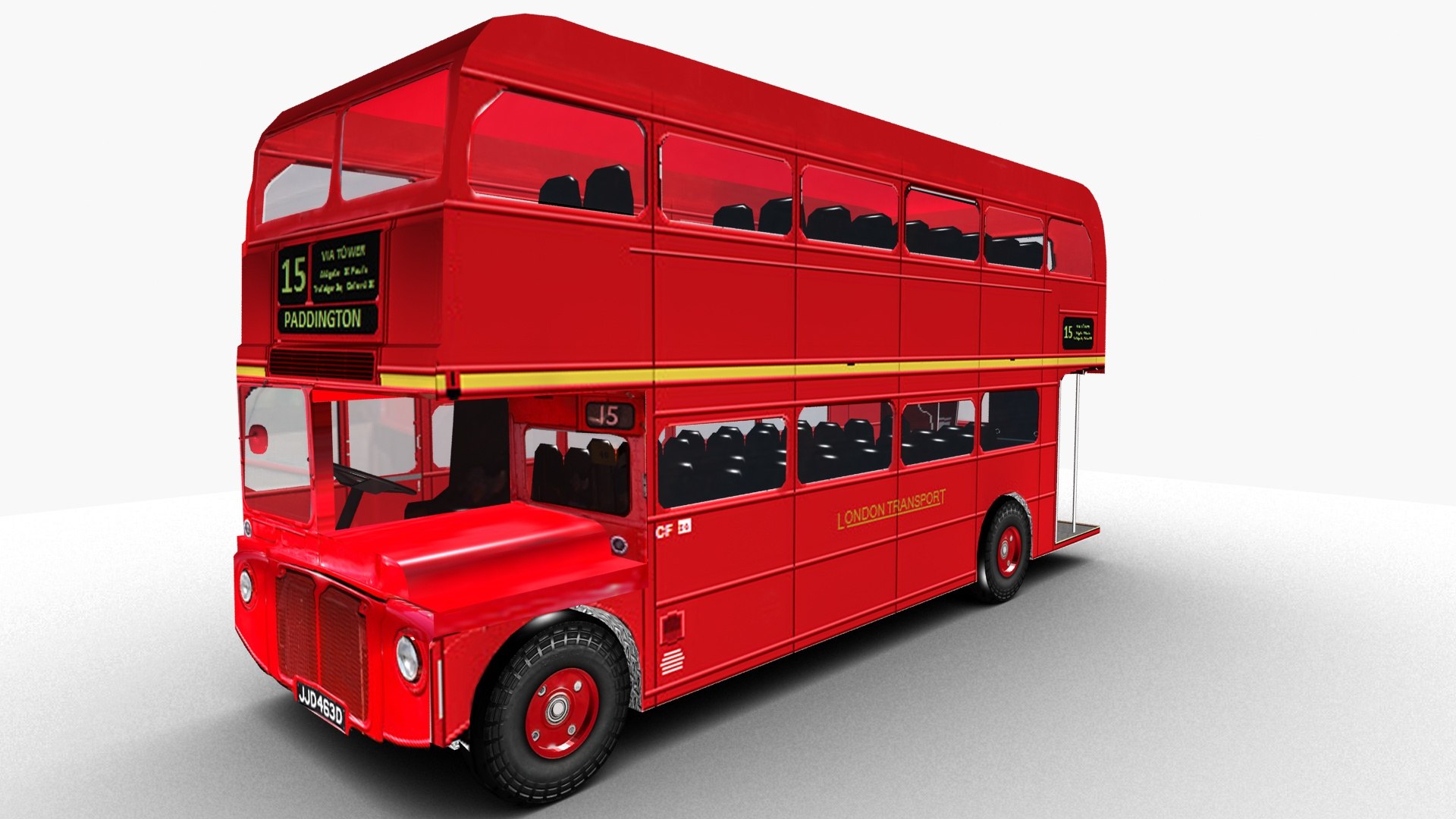3D British Double Decker Bus - TurboSquid 1847068