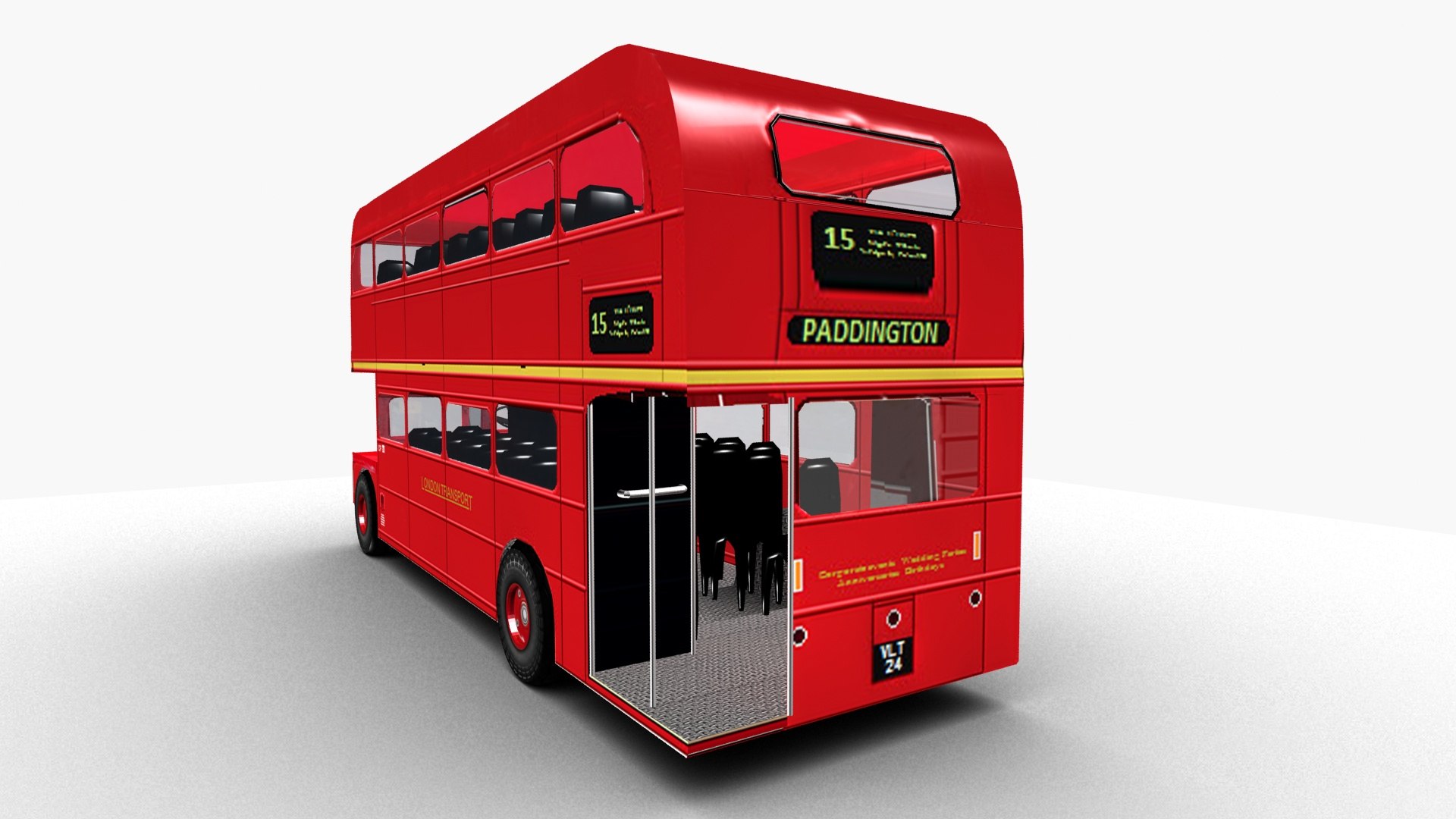 3D British Double Decker Bus - TurboSquid 1847068