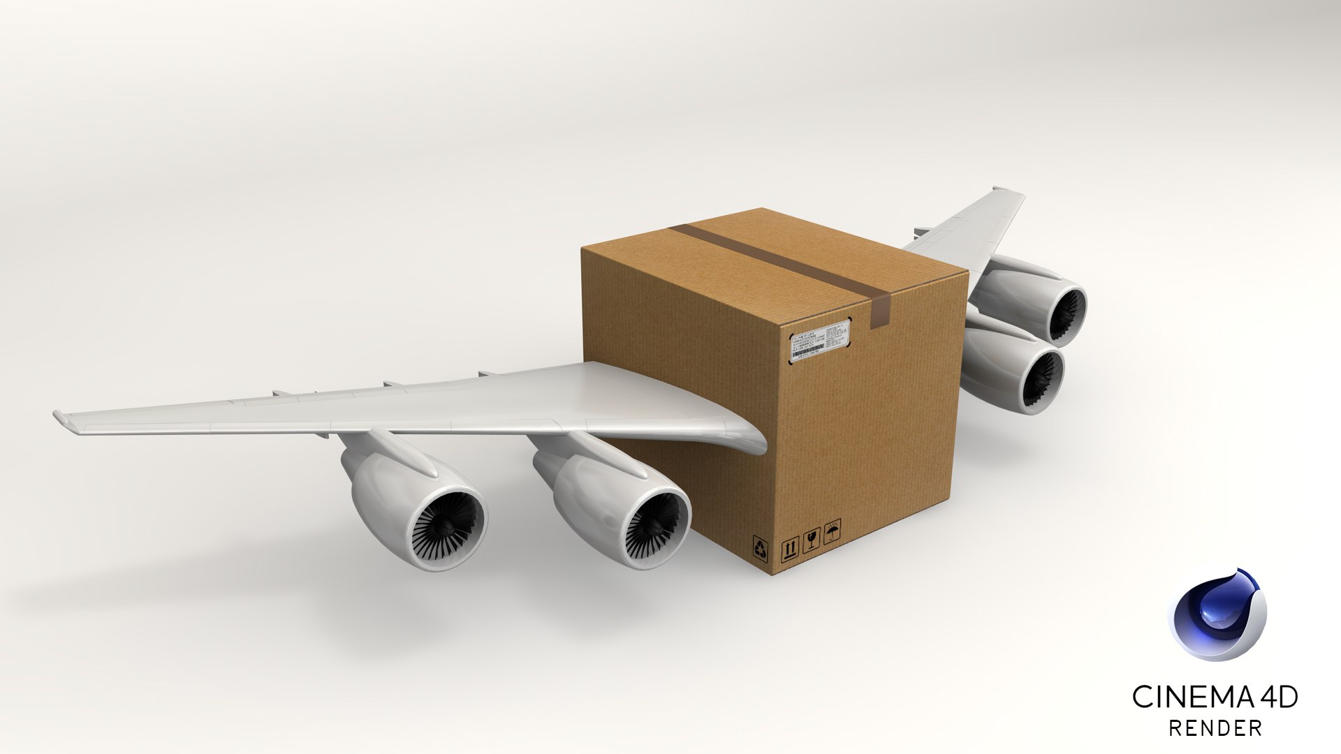 3D Corrugated Box Airplane Wings - TurboSquid 1583238