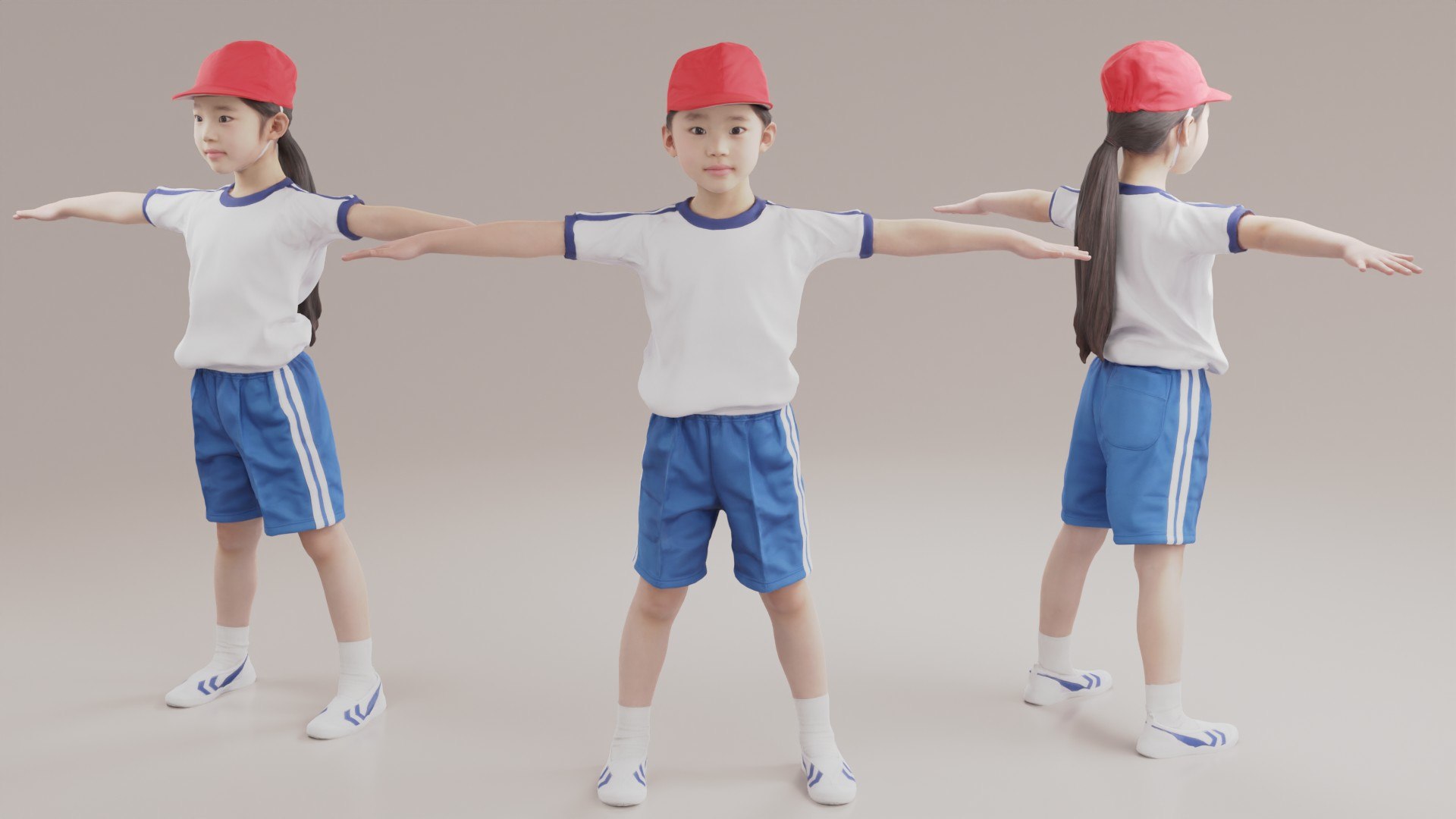 Animated 3D-Asian-ym Clothes Girl-233Momo Model - TurboSquid 2086852