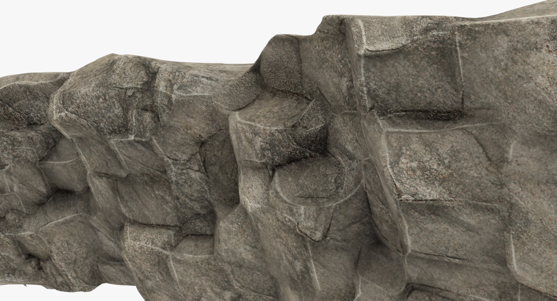 3D Cliff Rock Wall Model - TurboSquid 1210085