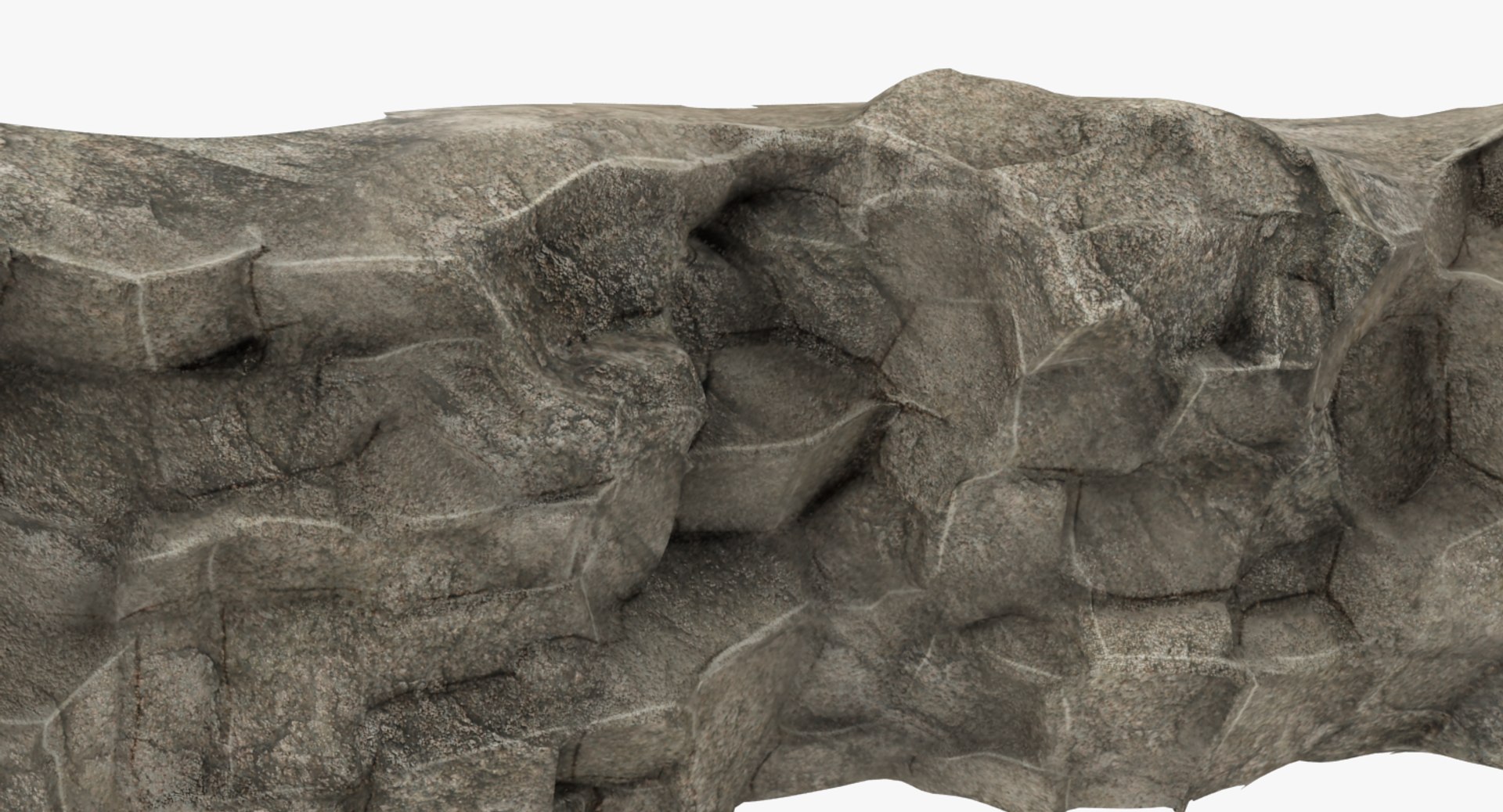 3D Cliff Rock Wall Model - TurboSquid 1210085