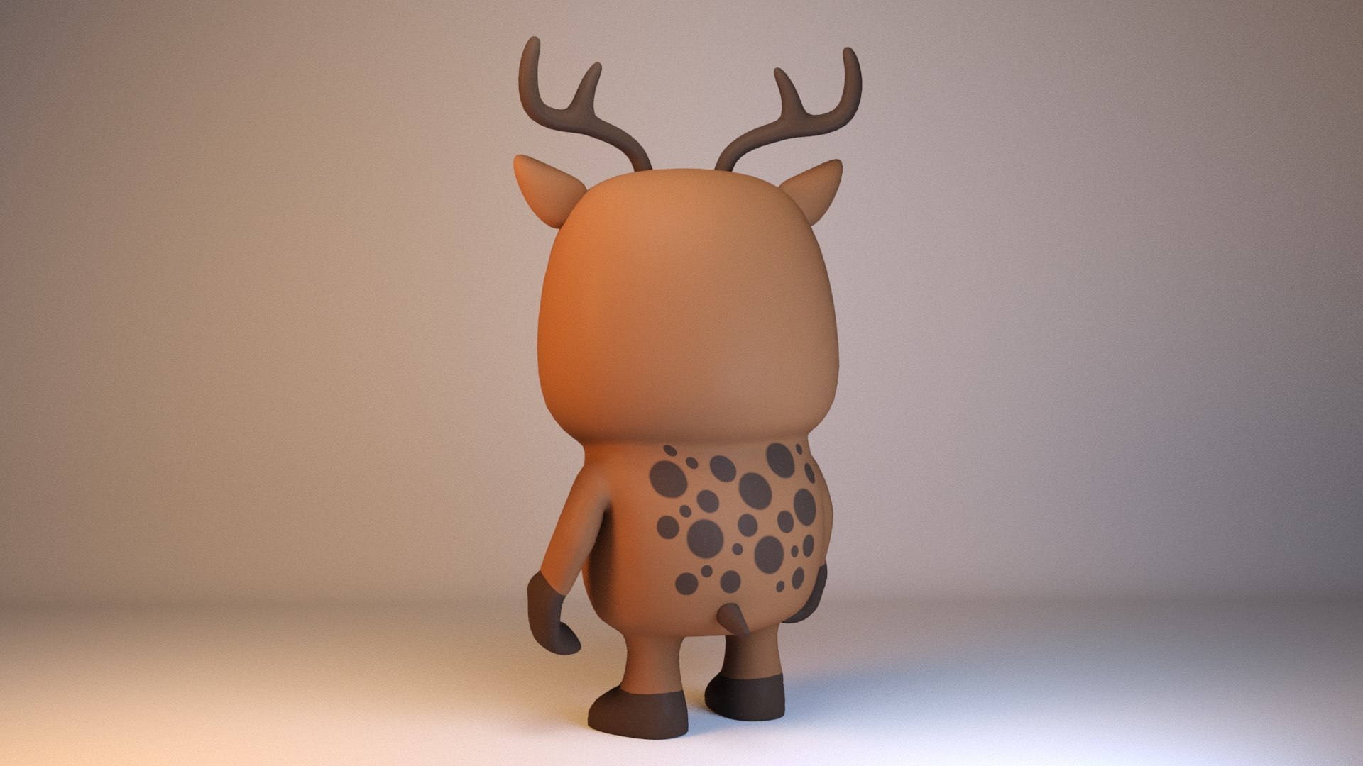 Cartoonish Humanoid Deer Character - Ready For Rigging Rendering 3D ...