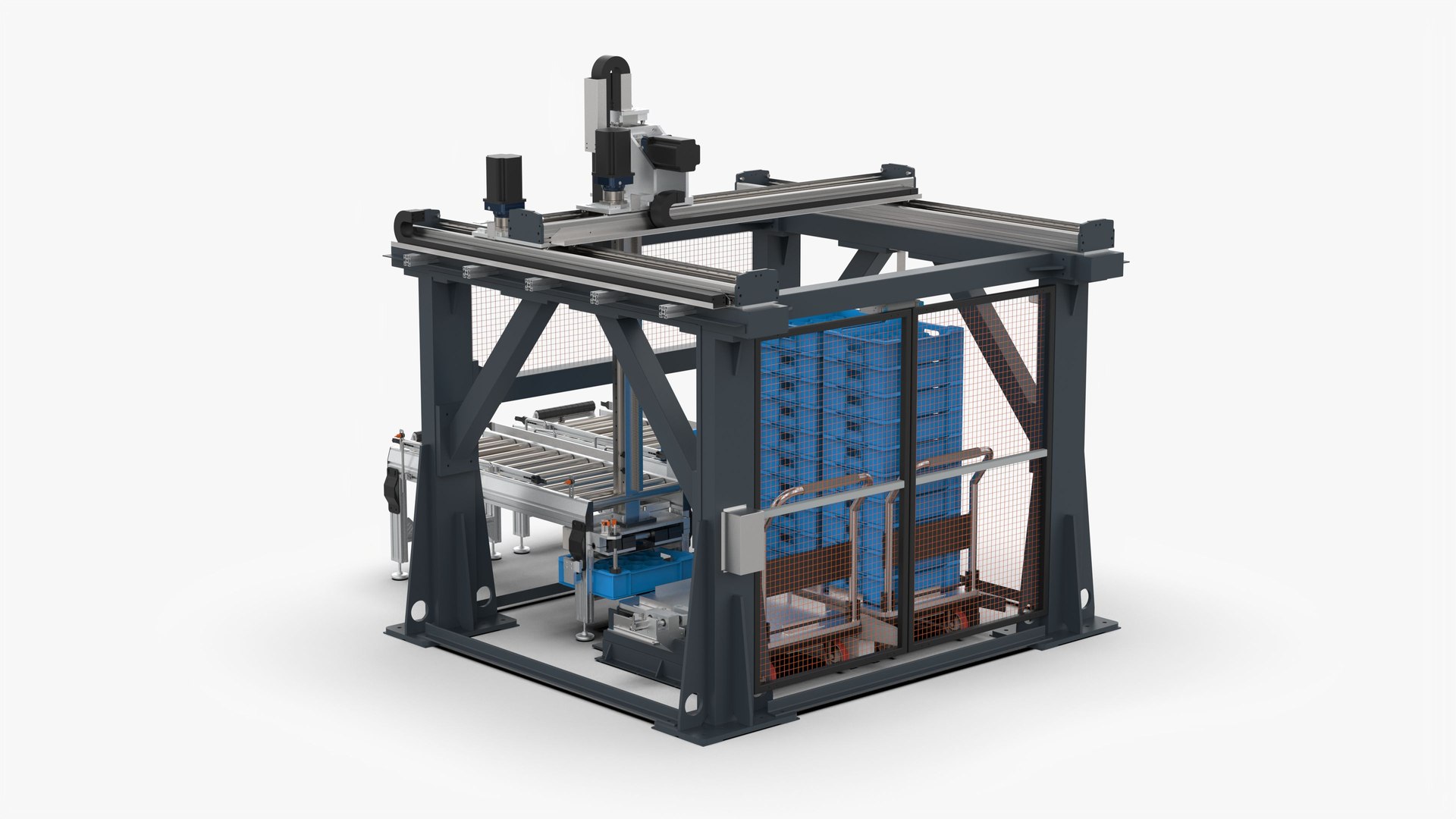 Gantry Palletizing and Packing Truss Manipulator 3D - TurboSquid 2014610