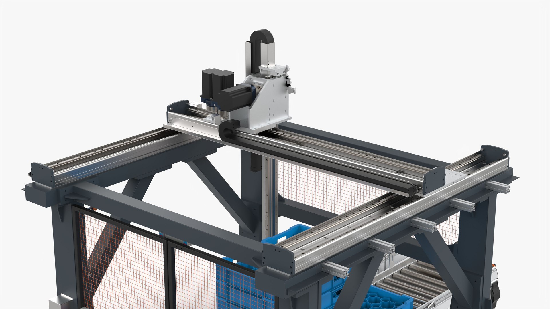 Gantry Palletizing and Packing Truss Manipulator 3D - TurboSquid 2014610