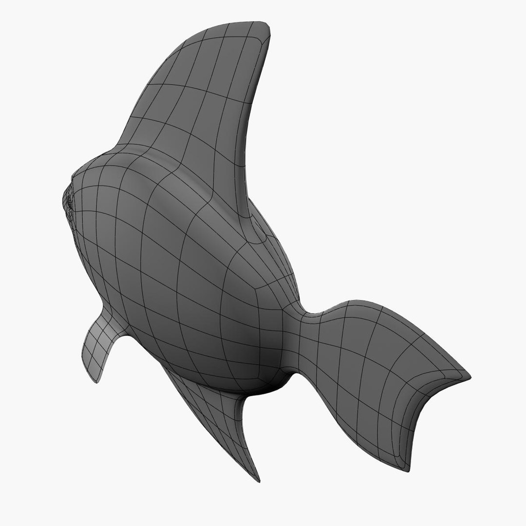 Cartoon Fish 3d Model