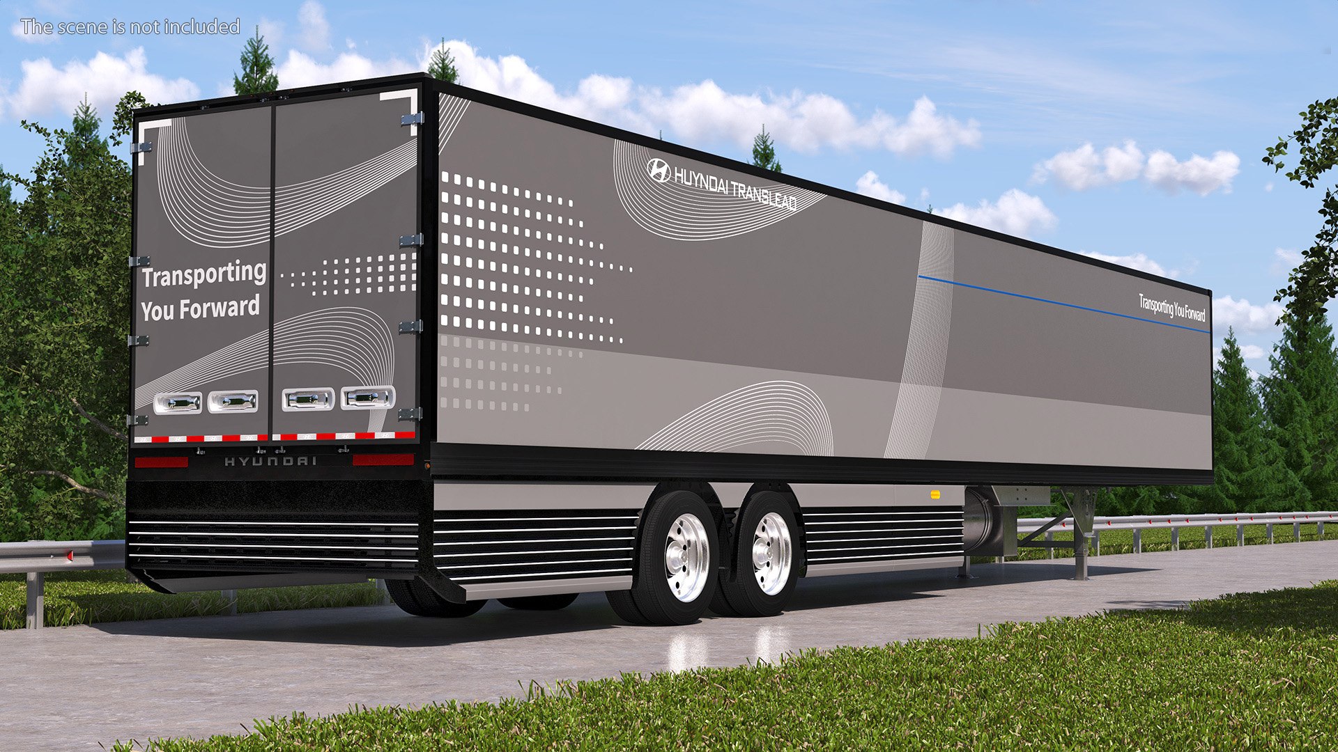3D Trailer Hyundai HDC-6 Rigged For Cinema 4D Model - TurboSquid 2165620