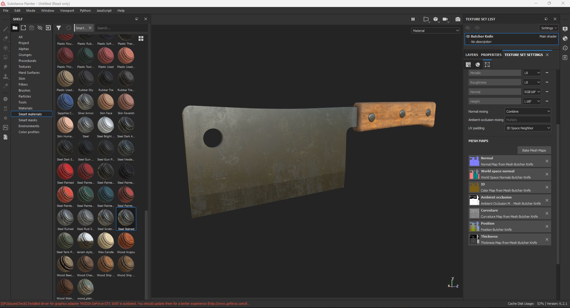 3D Butcher Knife - TurboSquid 2158383