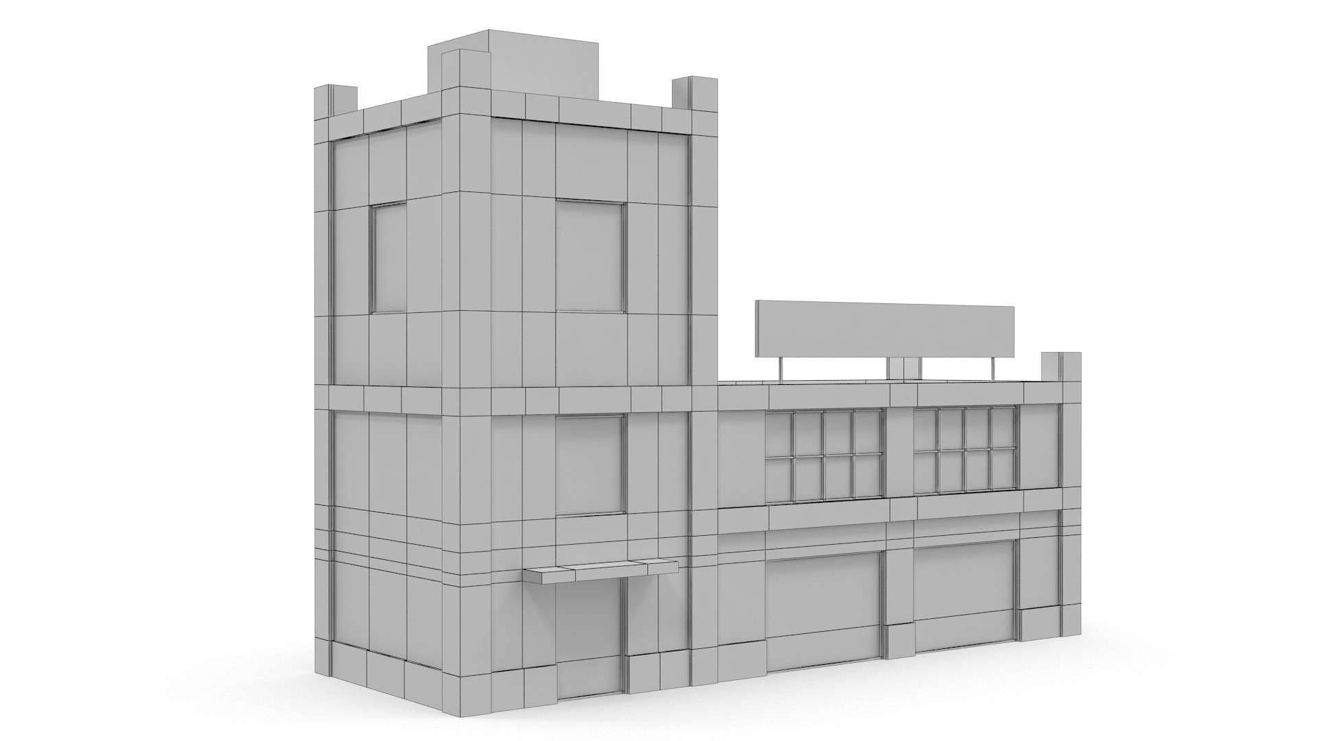 3D Cartoon Station Model - TurboSquid 1517382