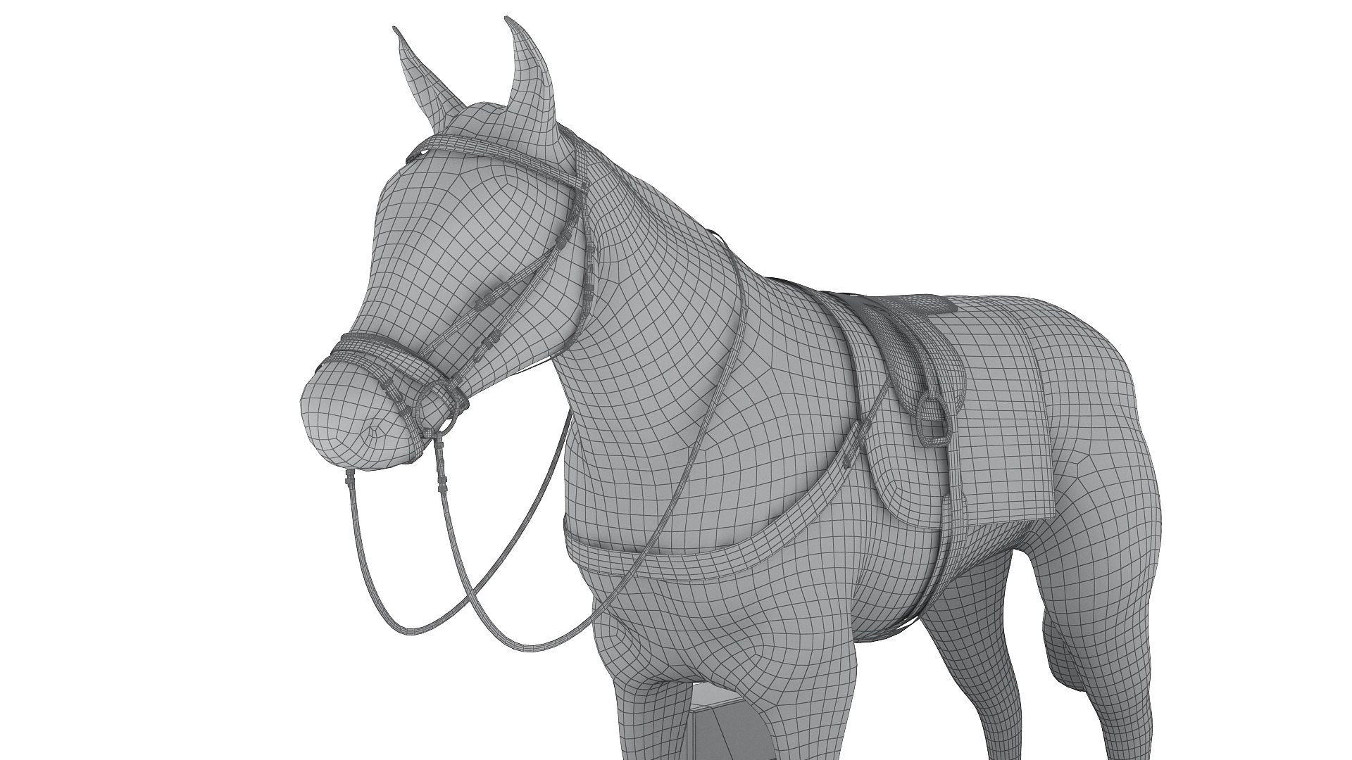 Horse With Stand Model - TurboSquid 2410743