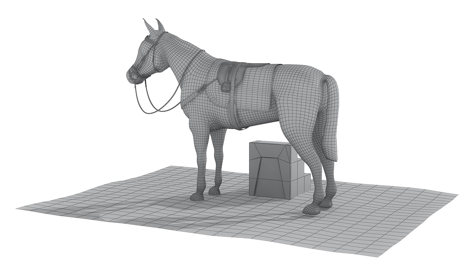 Horse With Stand Model - TurboSquid 2410743