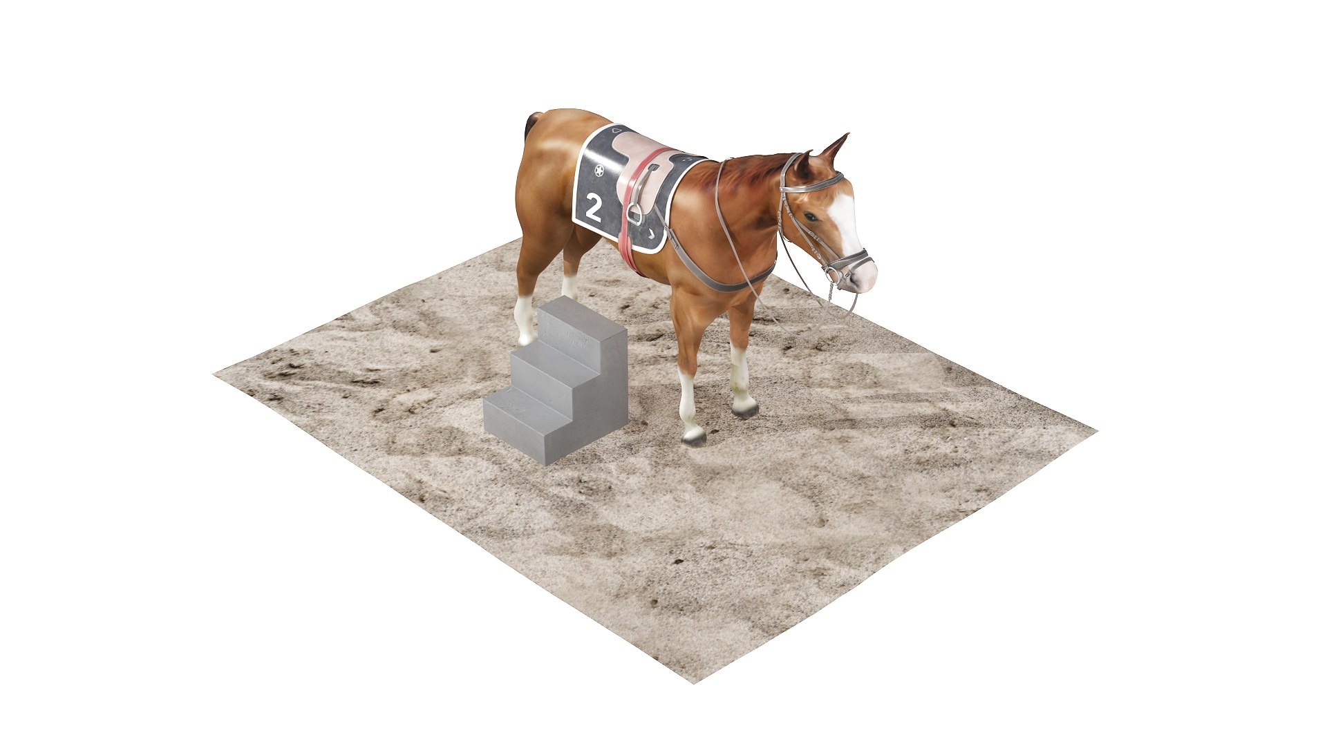 Horse With Stand Model - TurboSquid 2410743