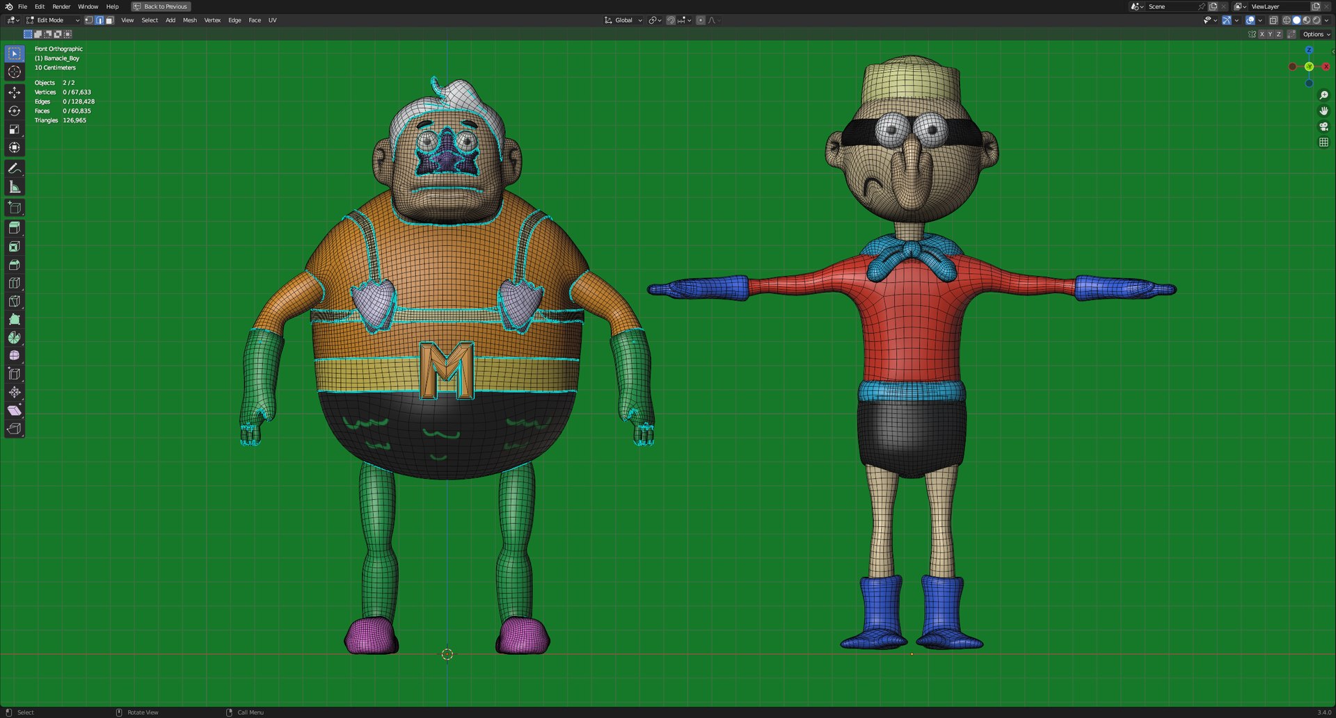 Mermaid Man And Barnacle Boy 3D Models Model - TurboSquid 2009808