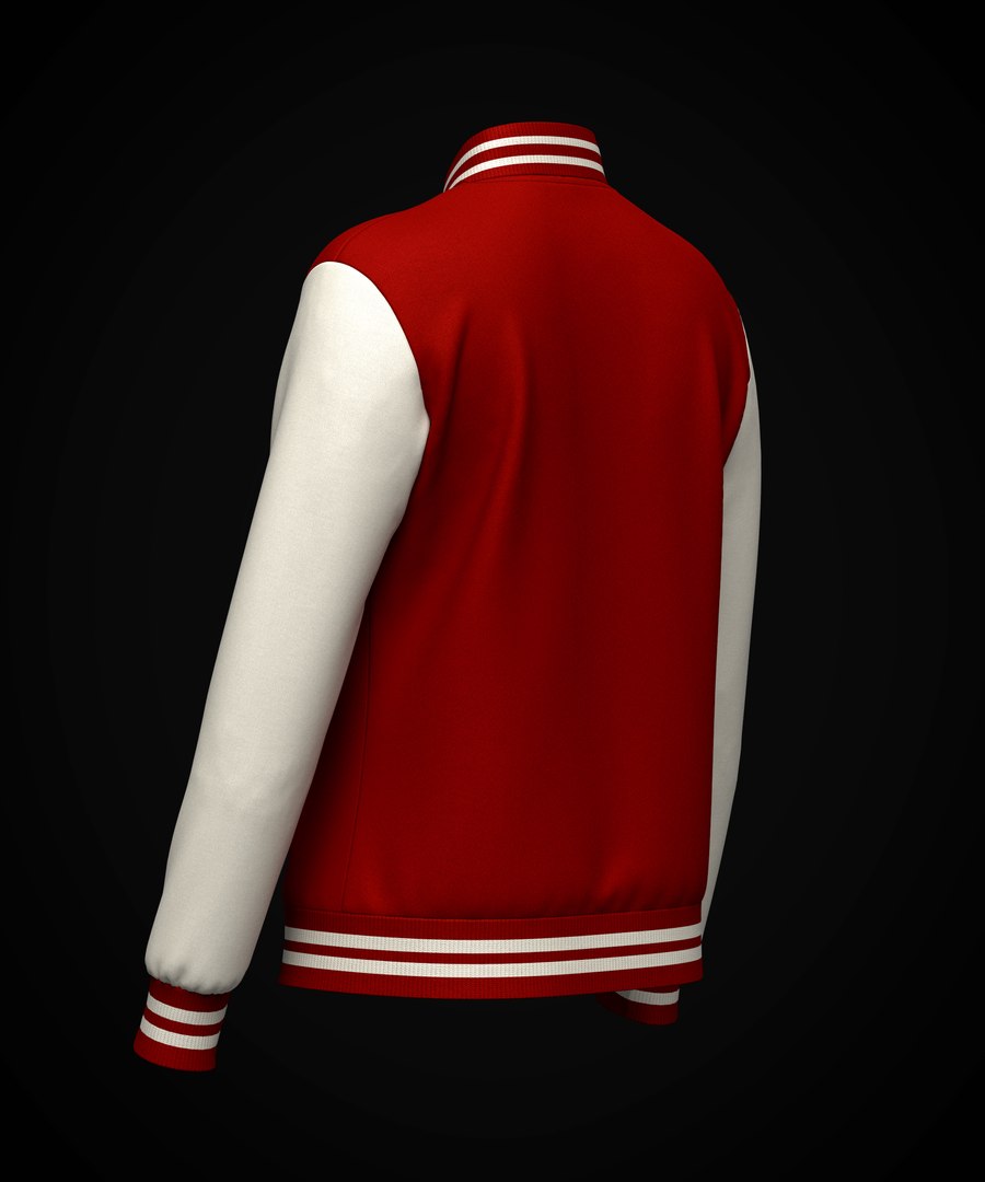 3D Women Varsity Jacket - TurboSquid 1988986