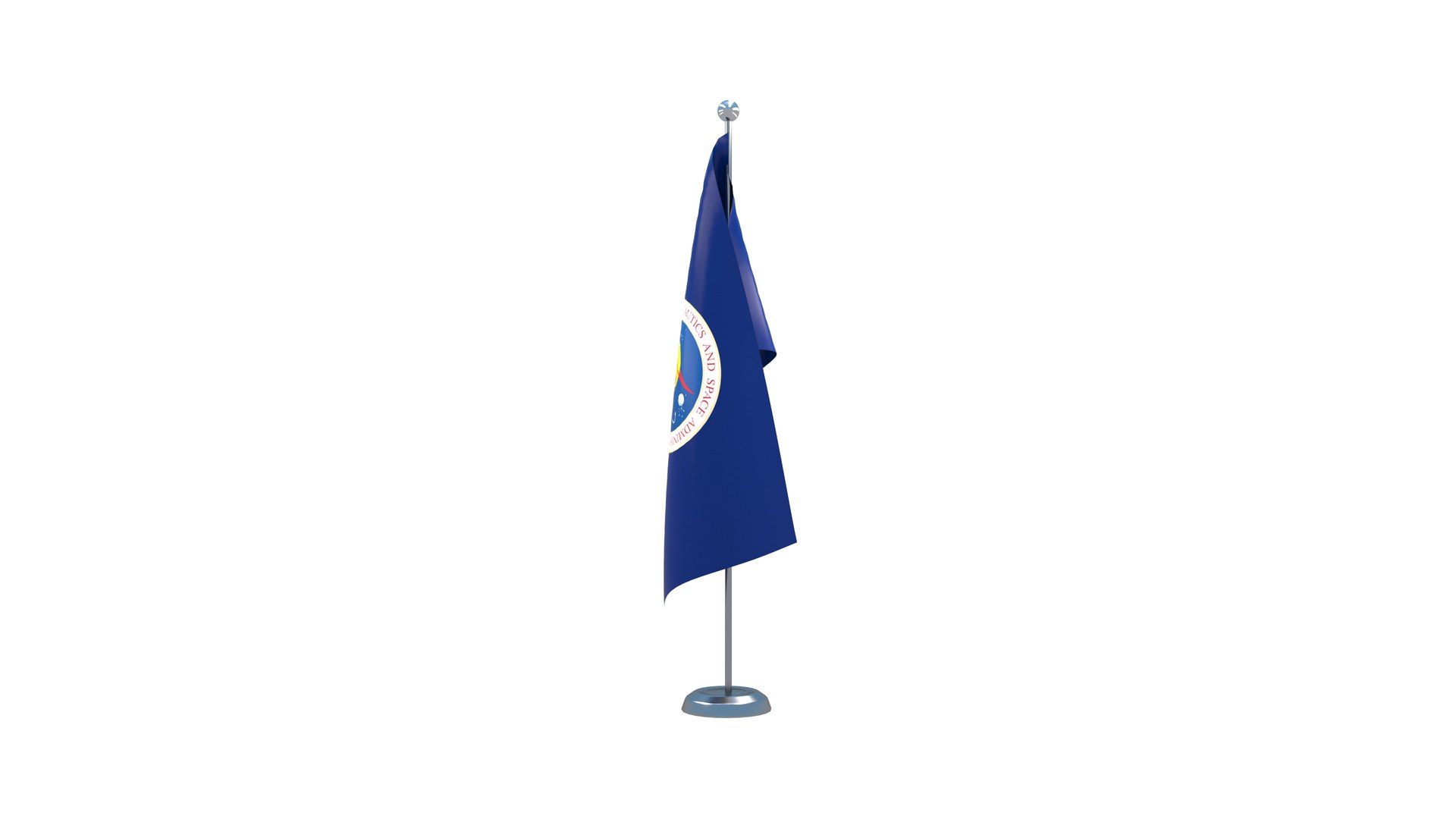 NASA Flag And Pole 3D Model - TurboSquid 2063450