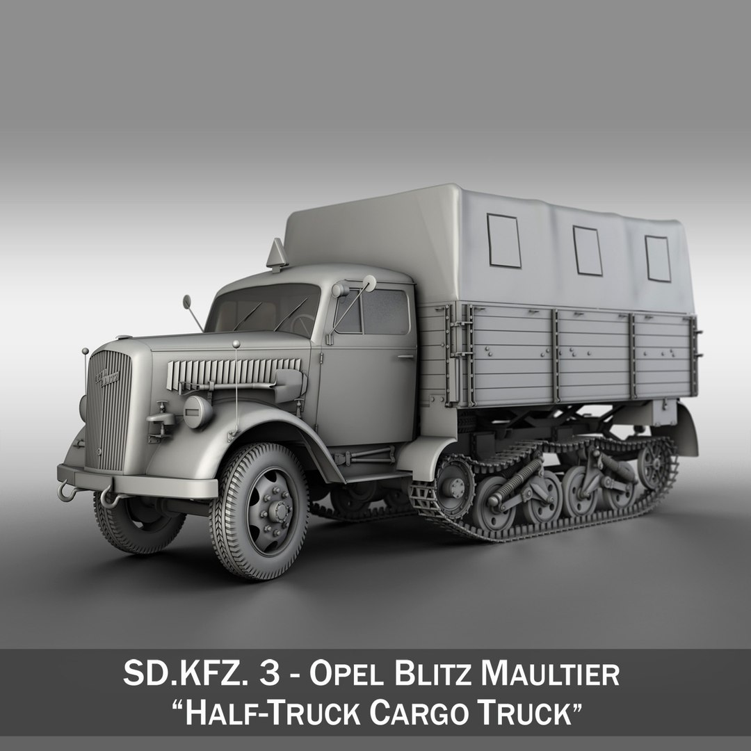 3D Sd - Opel Blitz Model - TurboSquid 1242877