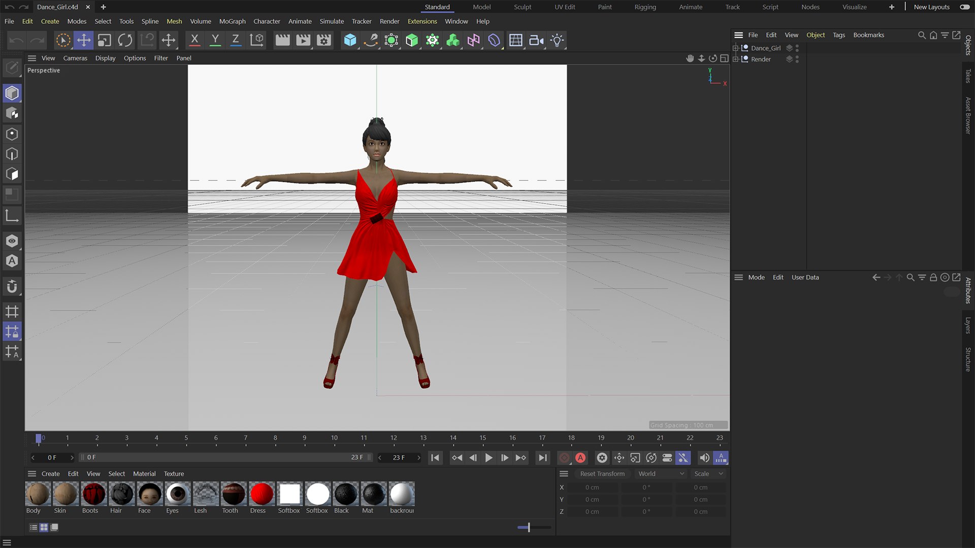 3D Model Dance Woman - TurboSquid 1861910