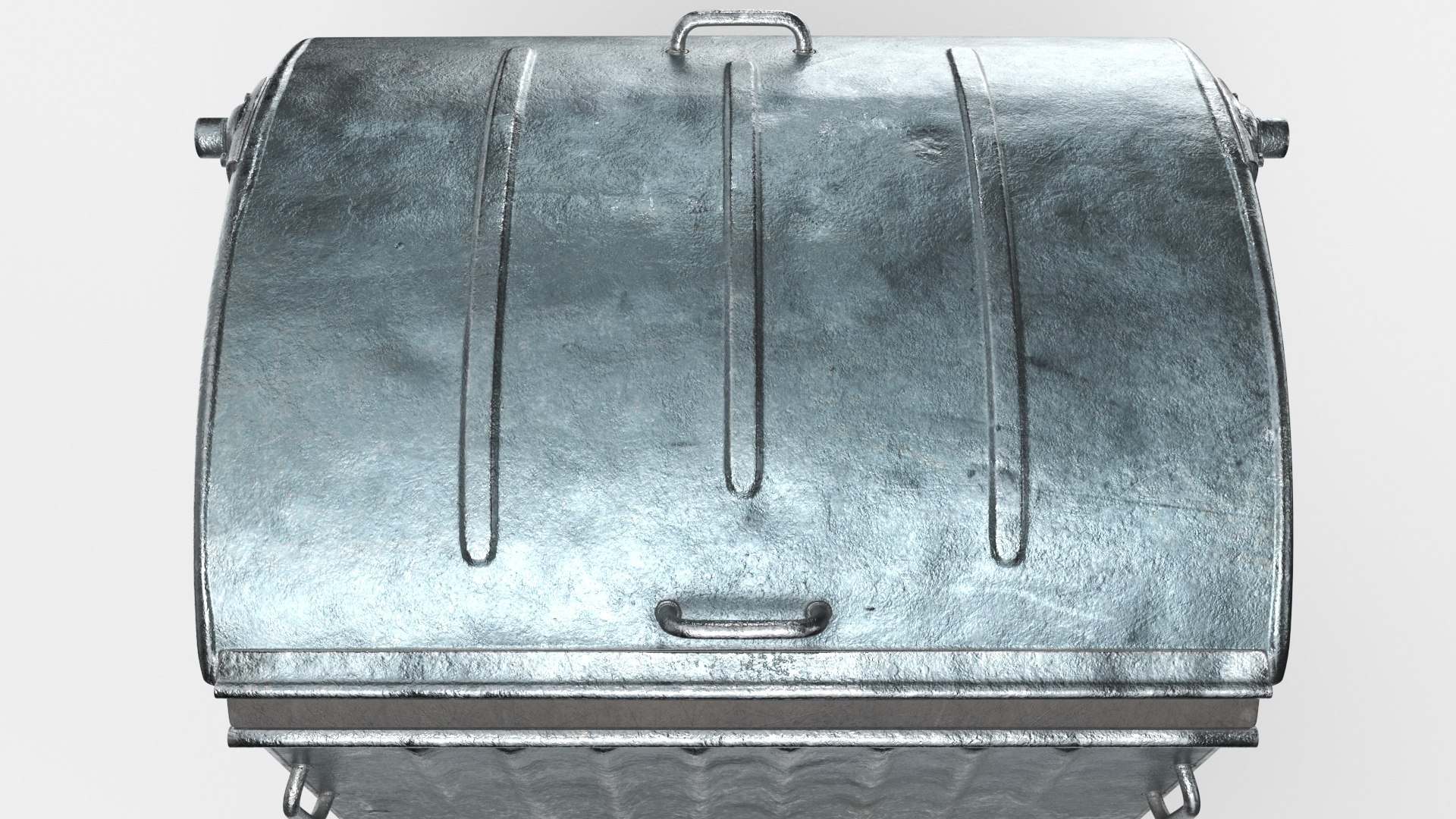3D Metal Garbage Container B1 - PBR Model - TurboSquid 2161334