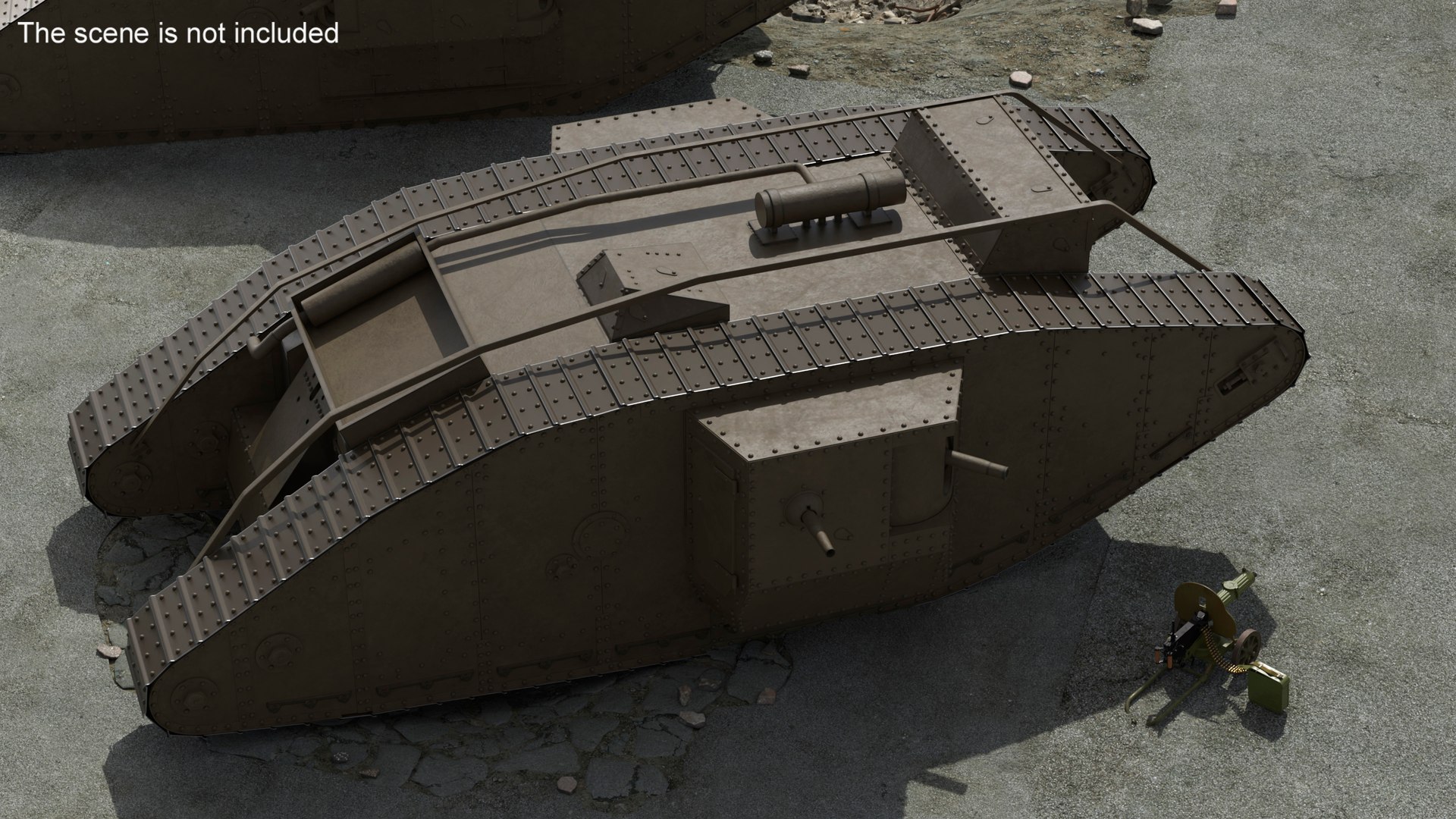 Tank Mk 4 Male 3D Model - TurboSquid 2246247