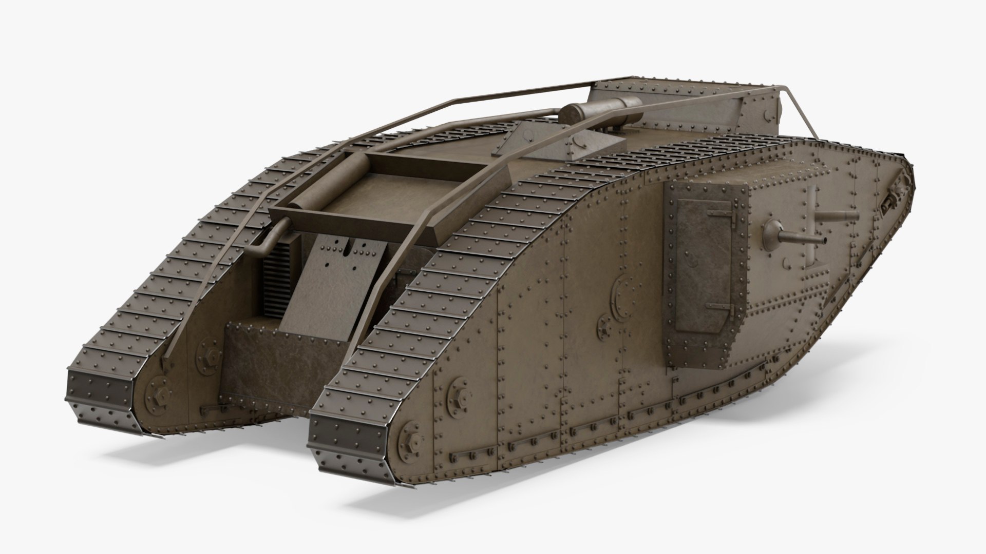 Tank Mk 4 Male 3D Model - TurboSquid 2246247