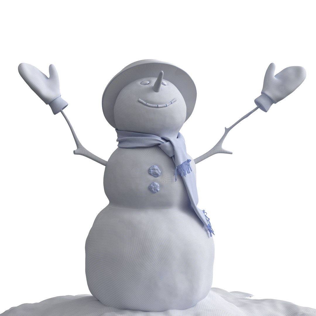 Snowman Model - TurboSquid 2342107