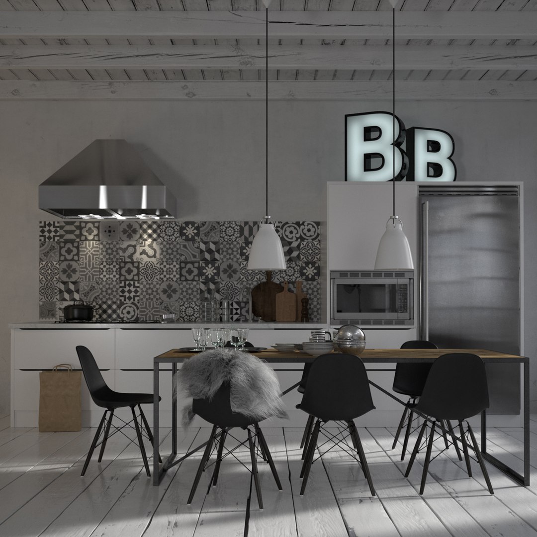 Interior Scene 3d Model