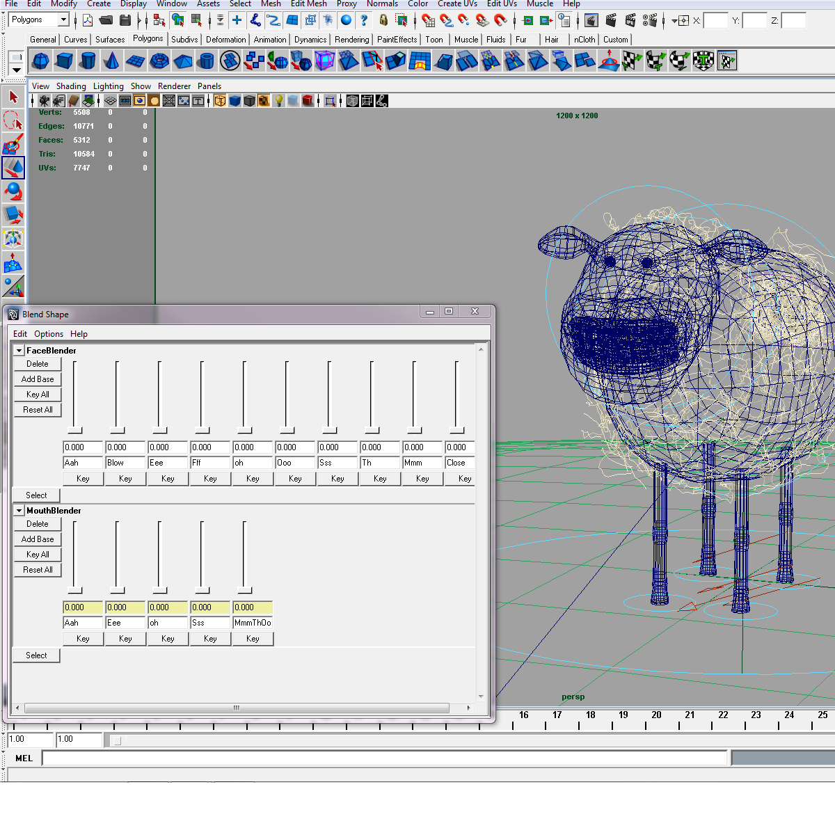 cartoon sheep animation character ma