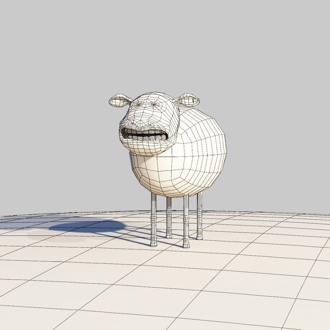 Cartoon Sheep Animation Character Ma