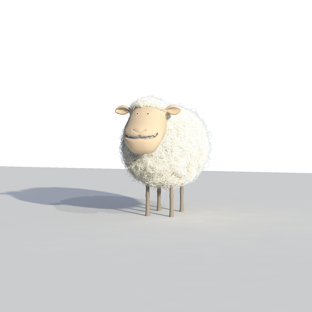 Cartoon Sheep Animation Character Ma