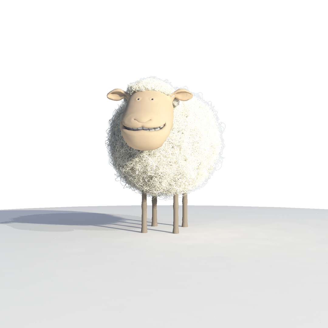Cartoon Sheep Animation Character Ma