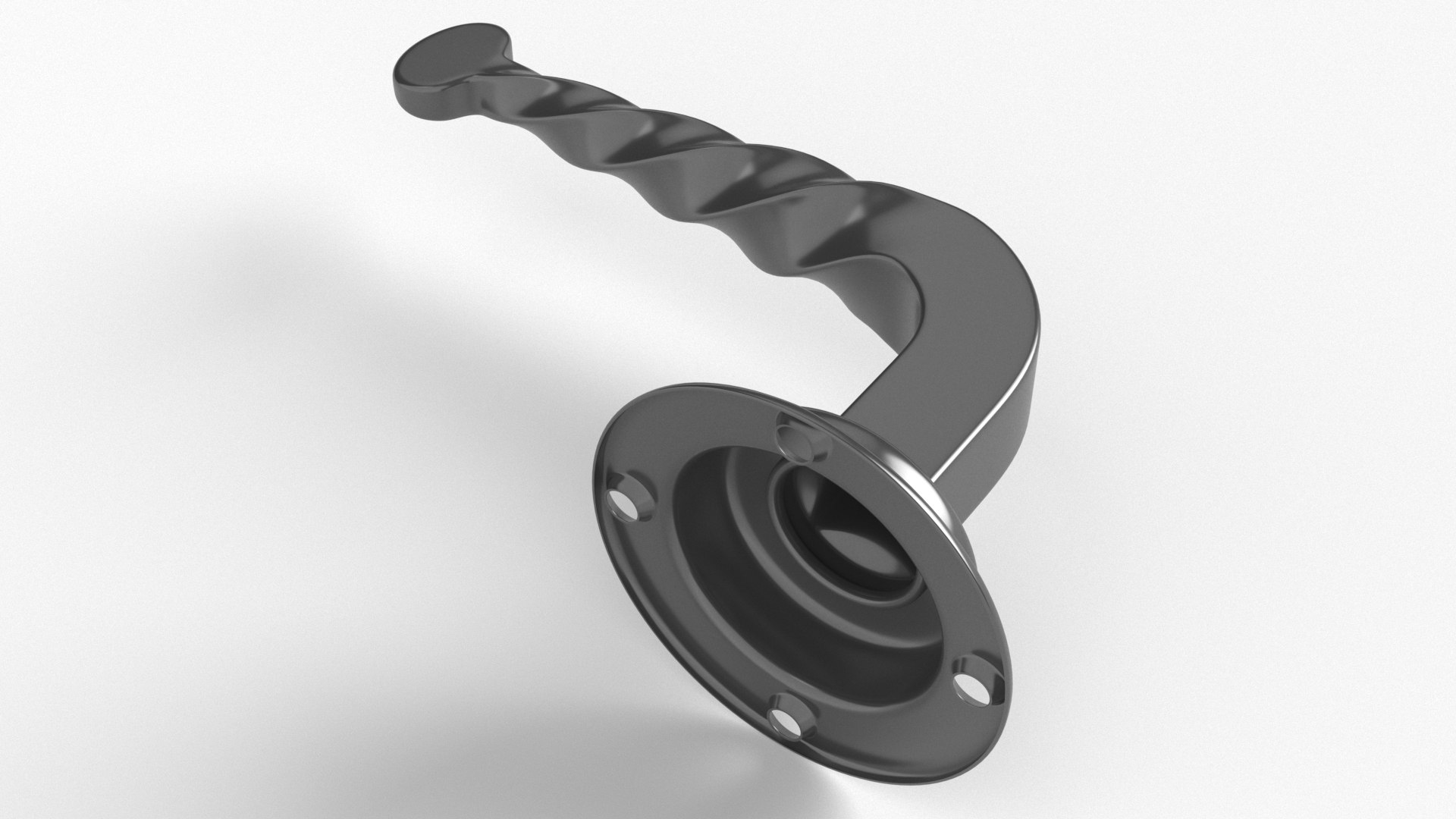 Twisted Door Handle2 3D Model - TurboSquid 1966632