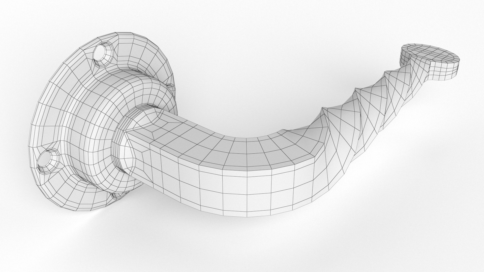 Twisted Door Handle2 3D Model - TurboSquid 1966632