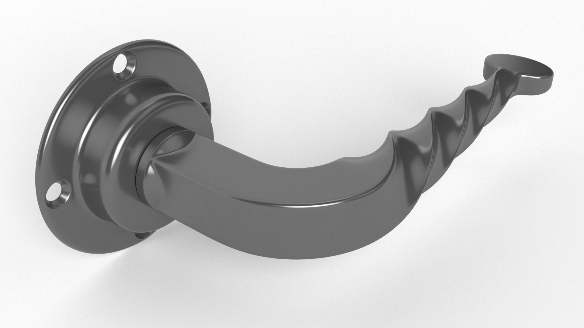 Twisted Door Handle2 3D Model - TurboSquid 1966632