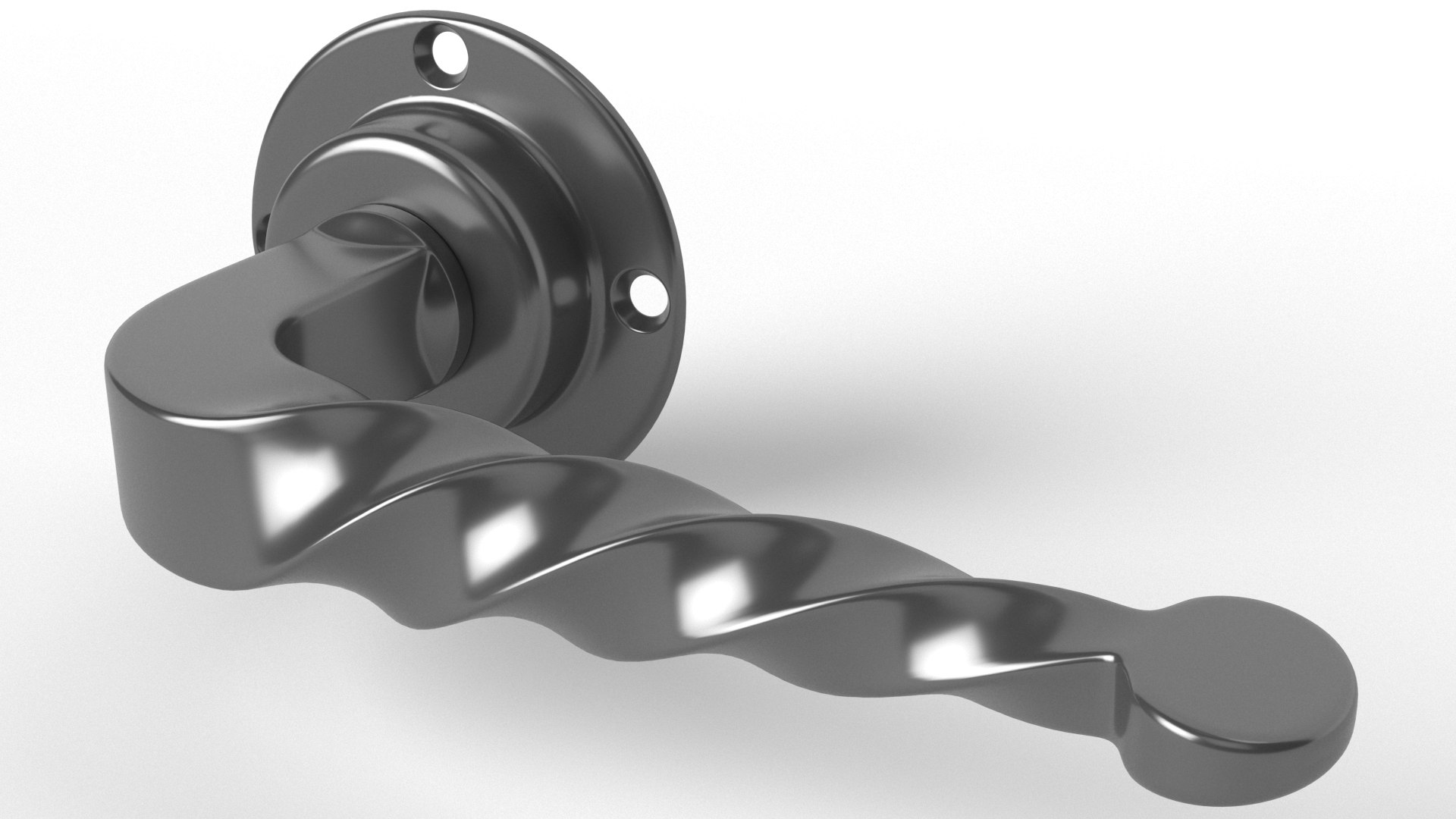 Twisted Door Handle2 3D Model - TurboSquid 1966632