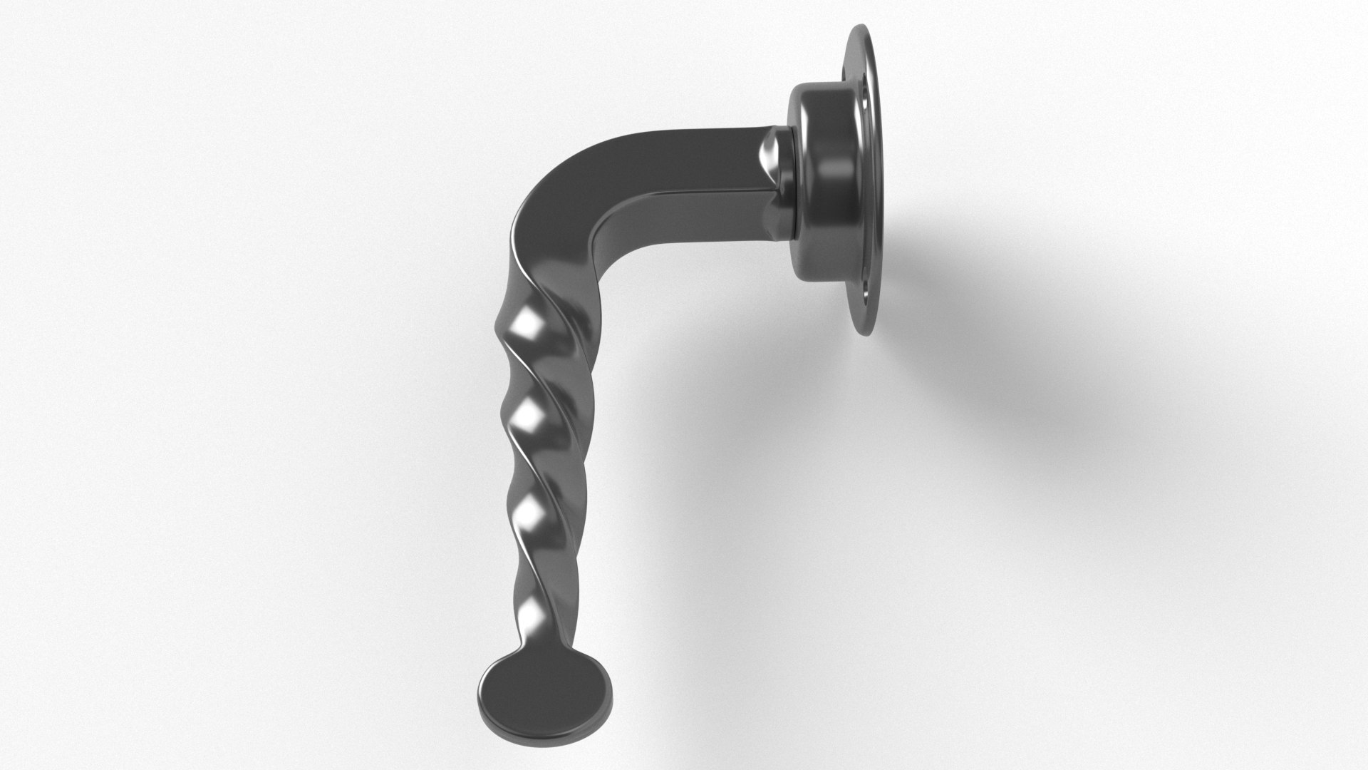 Twisted Door Handle2 3D Model - TurboSquid 1966632