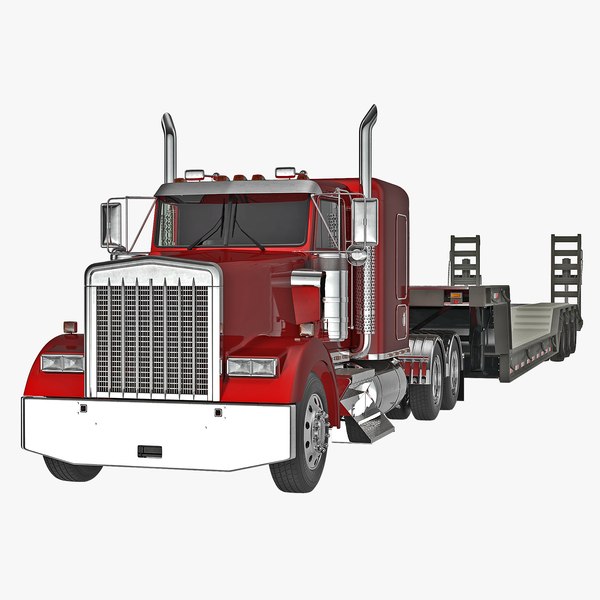 Lowboy Trailer 3D Models for Download | TurboSquid