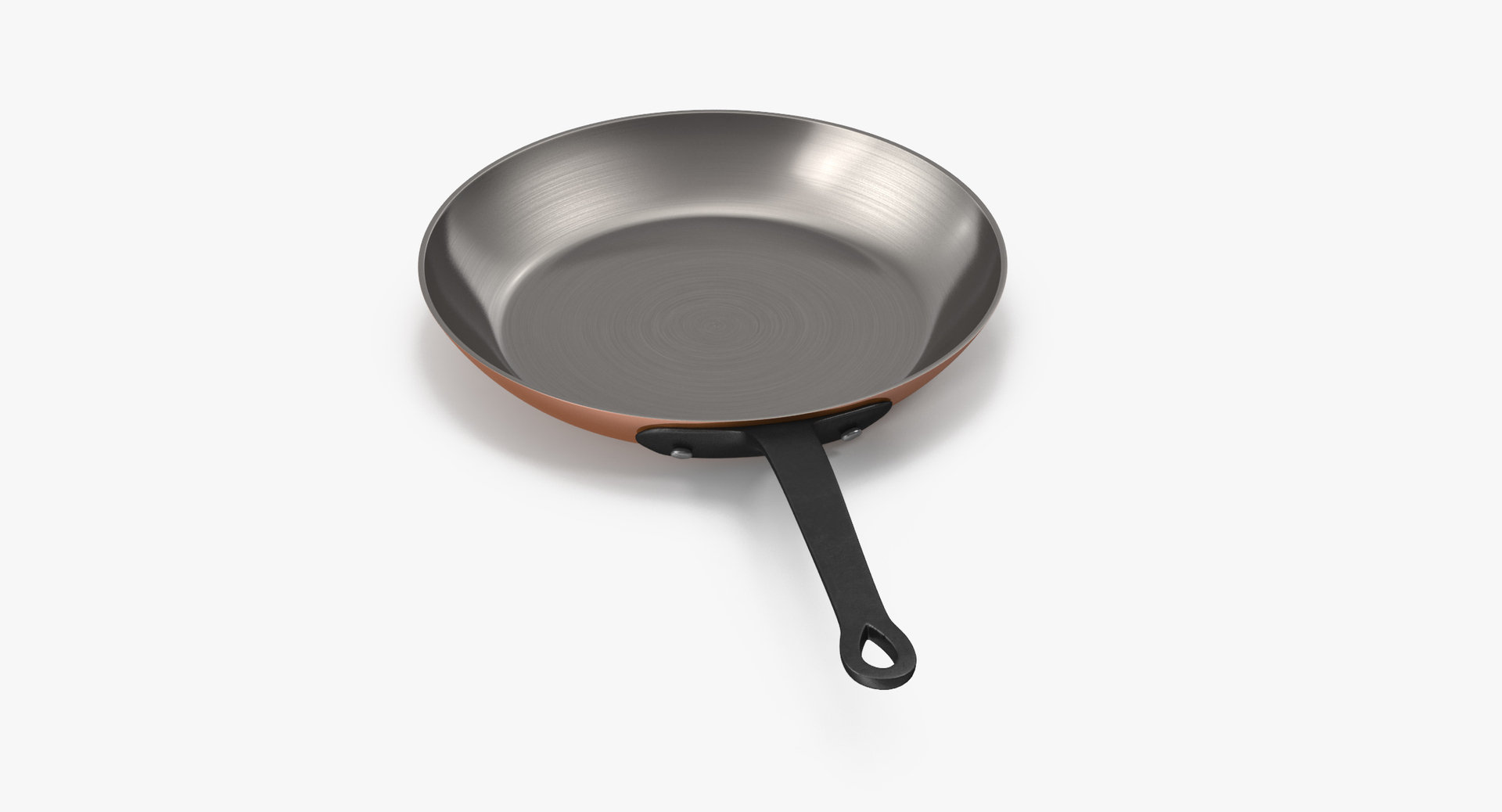 10in fry pan 3d obj