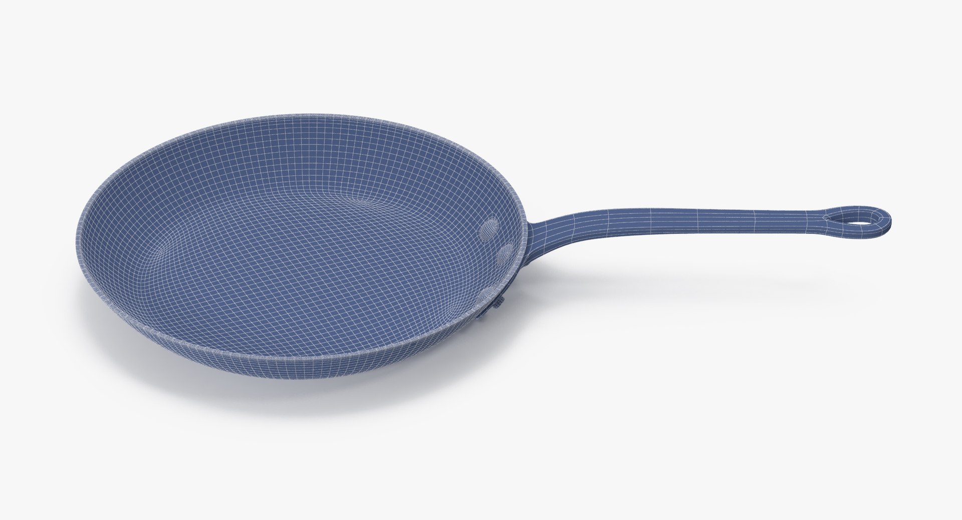 10in fry pan 3d obj