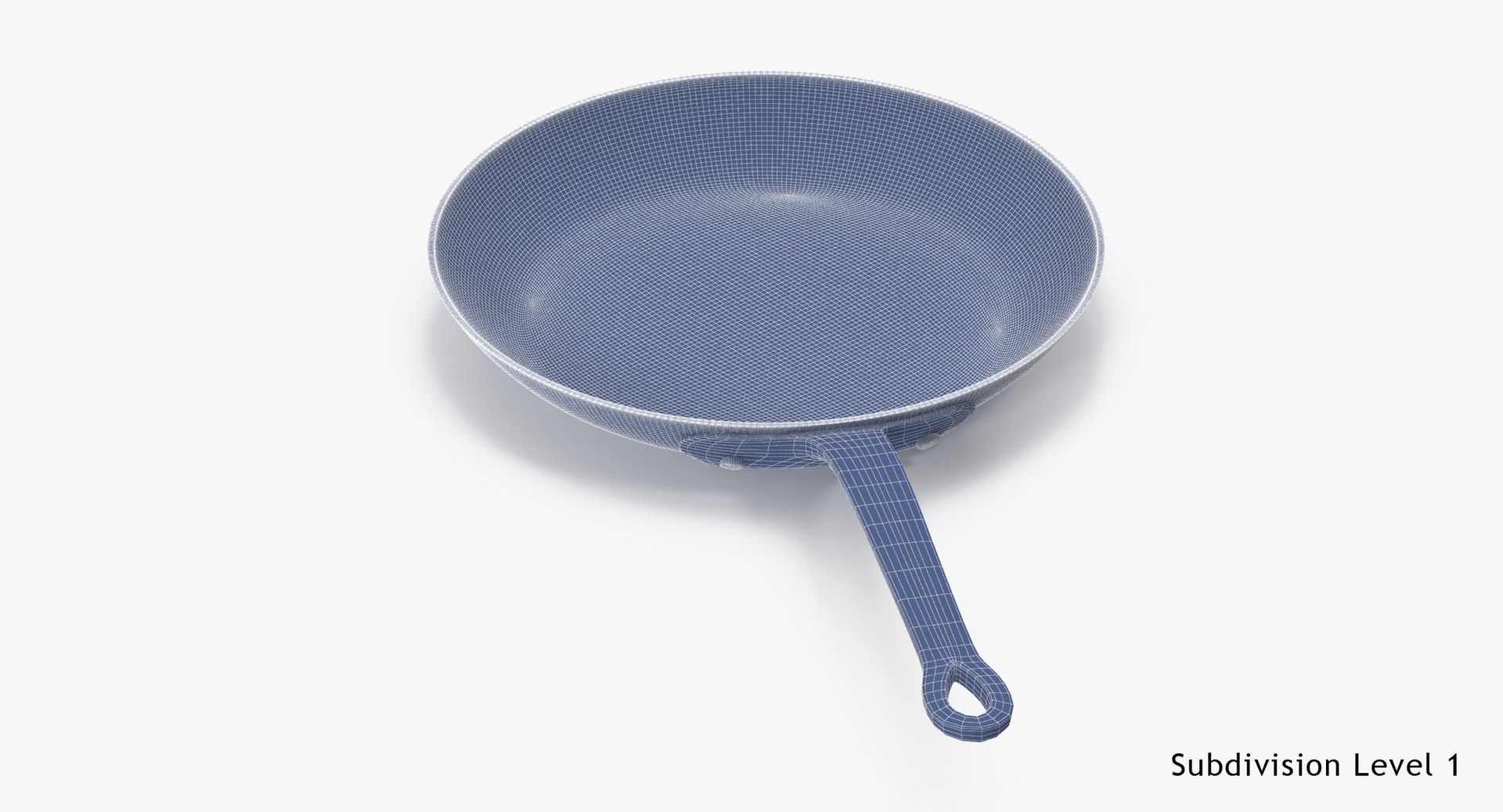 10in fry pan 3d obj